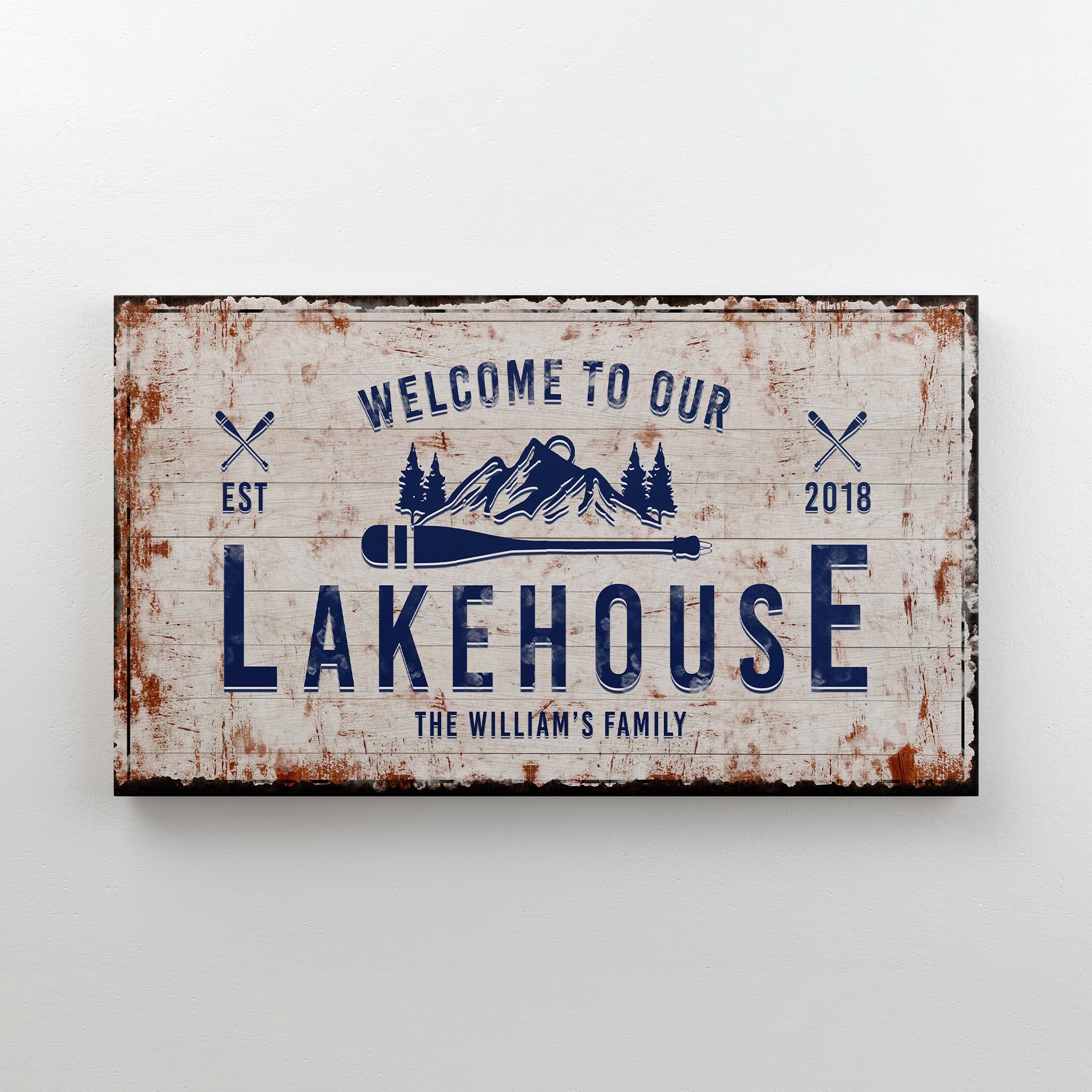 Amazon.com : Customized Lake House Sign - Personalizable with Name ...