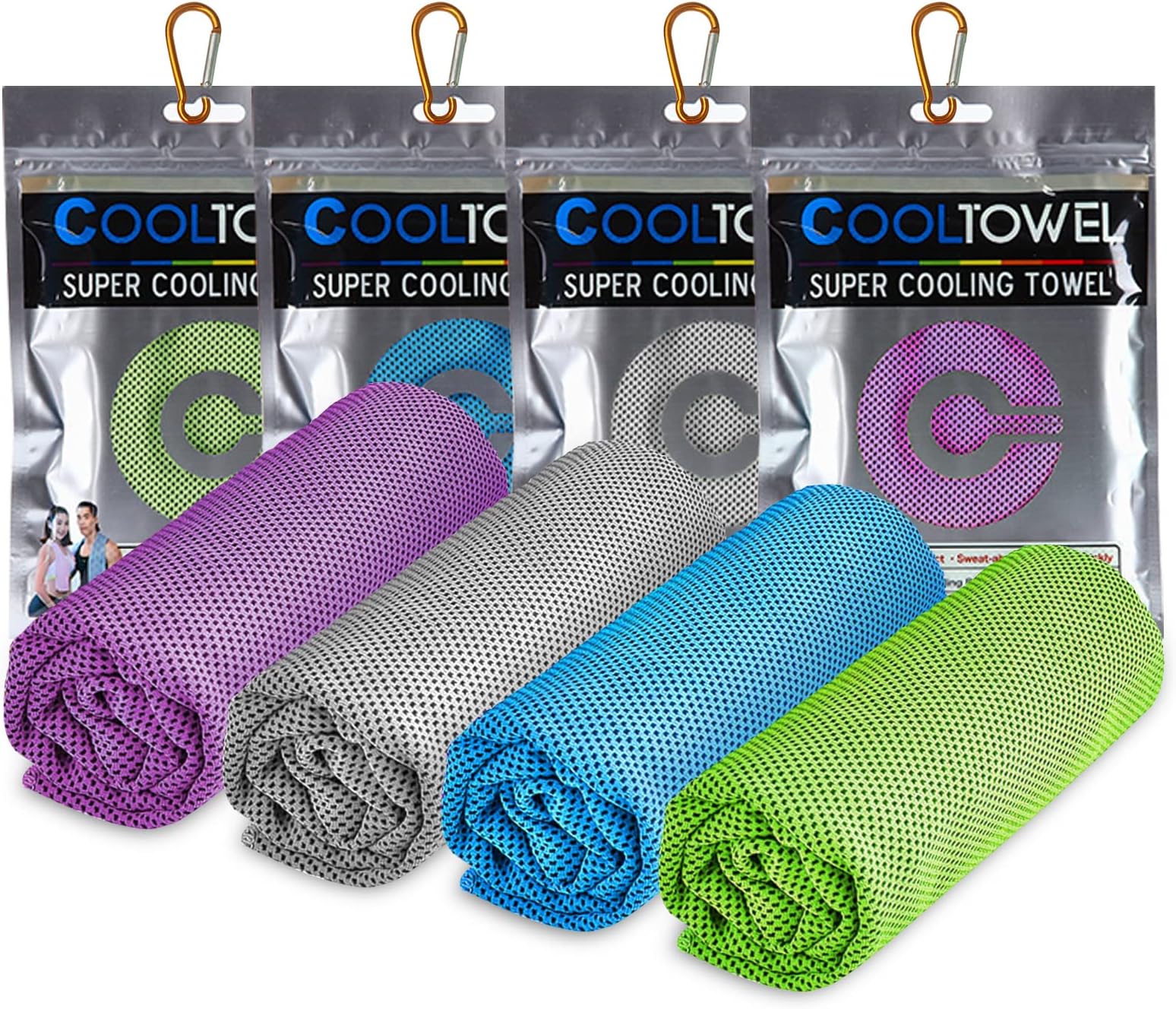 Amazon.com: CIVPOWER 4 Pack Cooling Towels (40"x12"): Breathable ...