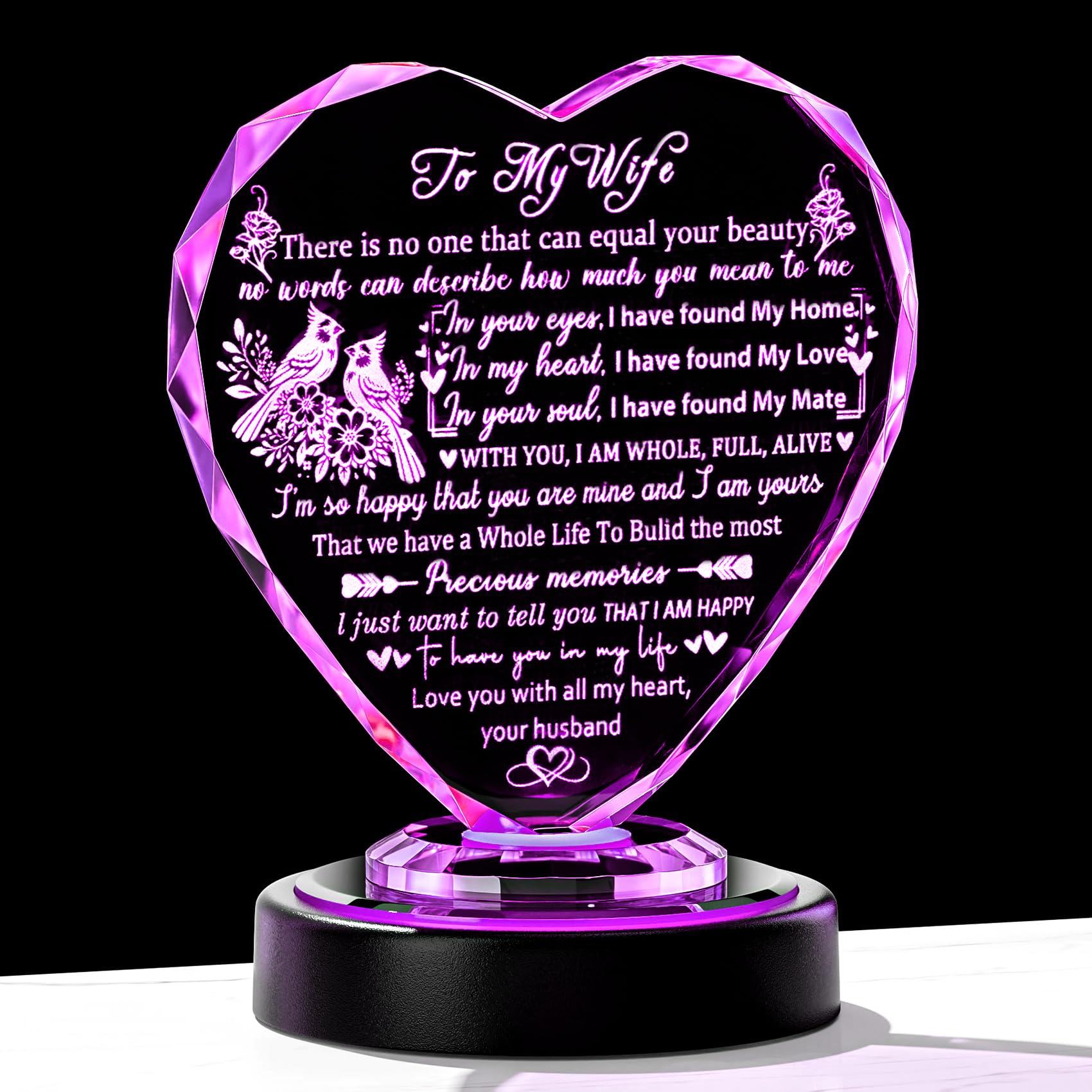 Amazon.com: Gifts for Wife from Husband Birthday Anniversary Romantic I ...