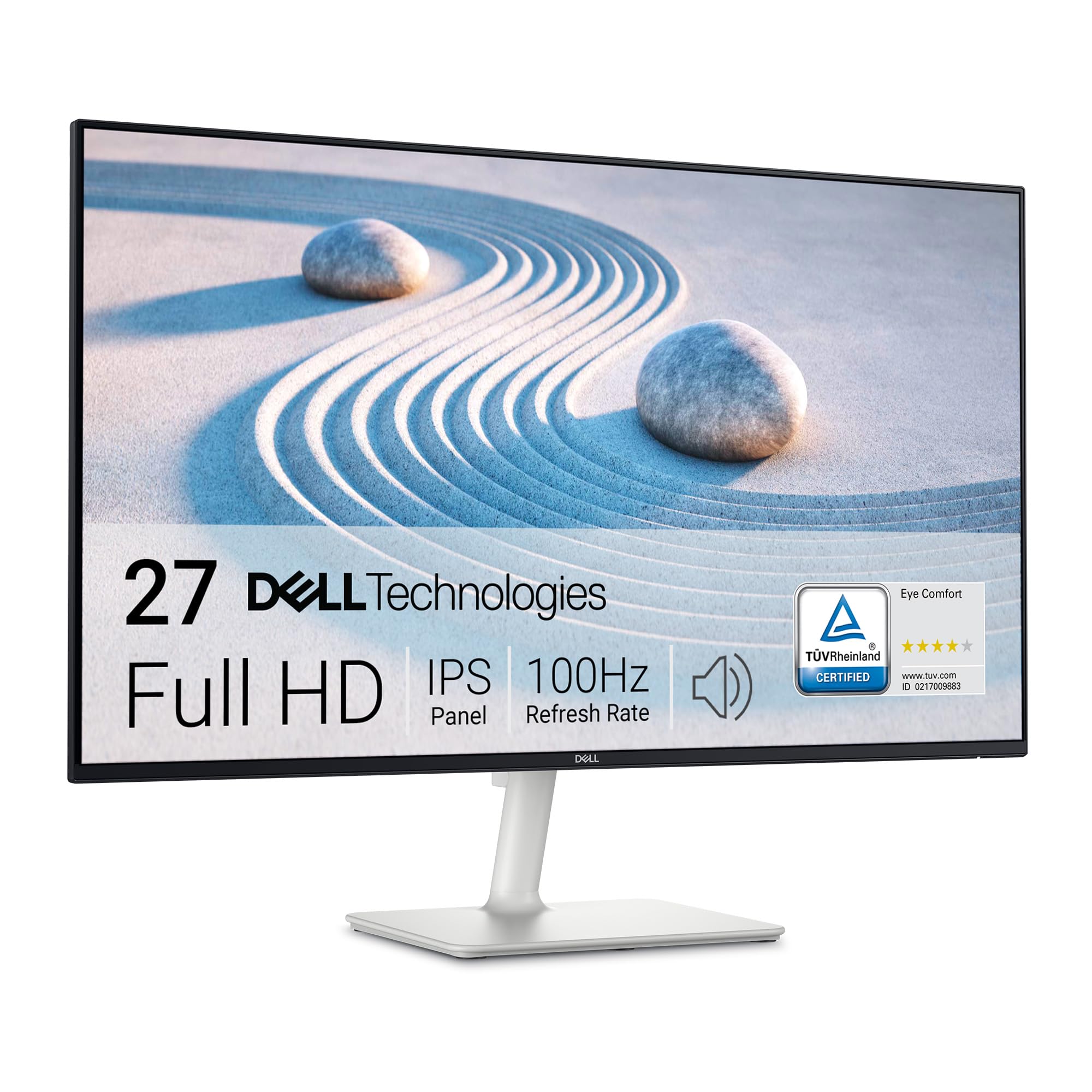 Dell S2725H 27 Inch Full HD (1920x1080) Monitor, 100Hz, IPS, 4ms, 99% ...