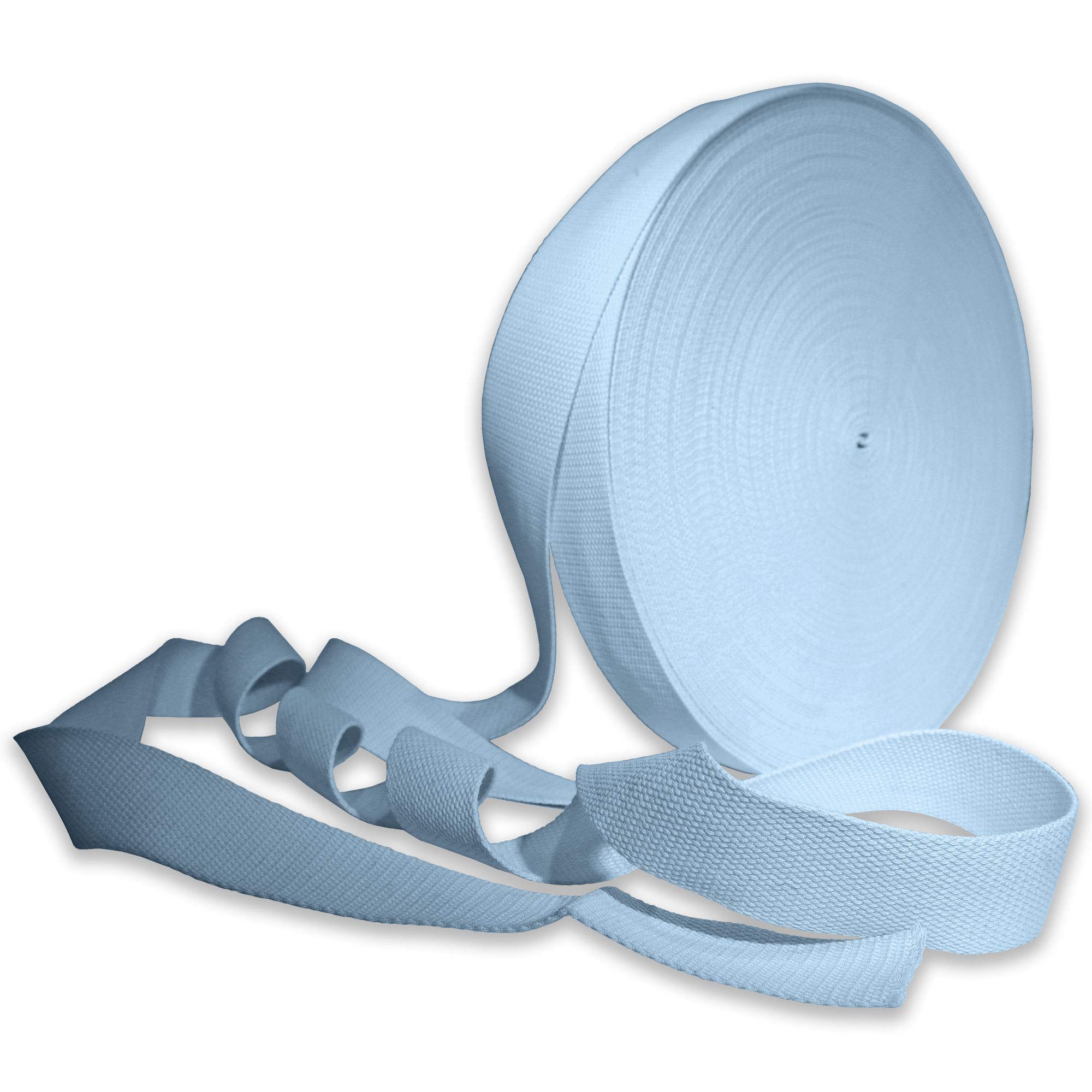 Light Blue 25mm Webbing 1 Inch Heavy Duty Belt Strap Upholstery ...