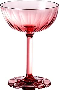Amazon.com: サンメニー Eye Collection Champagne Glass, Rose Red, 130cc Plakira : Home & Kitchen