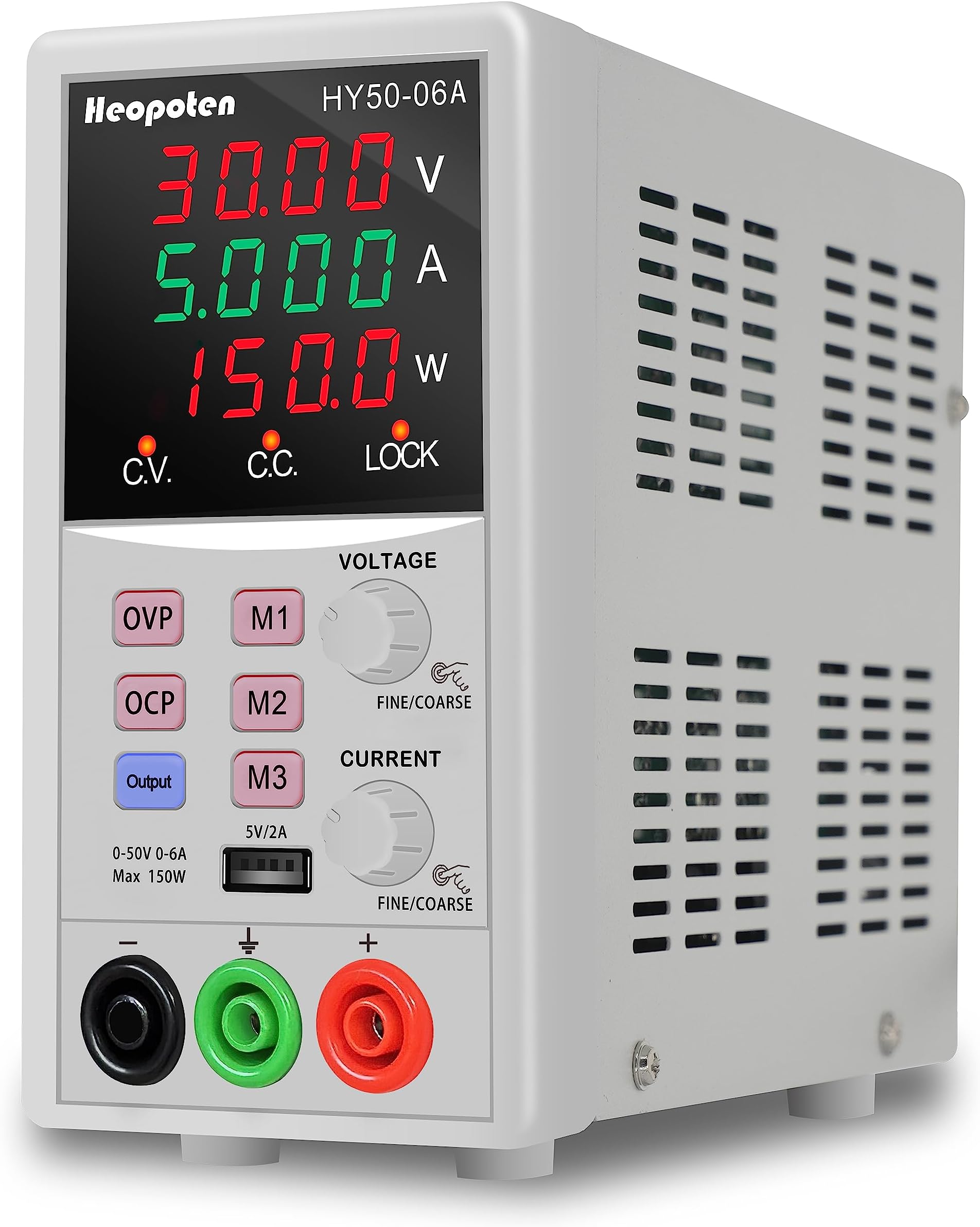 Labornetzteil, Heopoten 50V 6A 150W Programmierbares Labornetzgerät ...