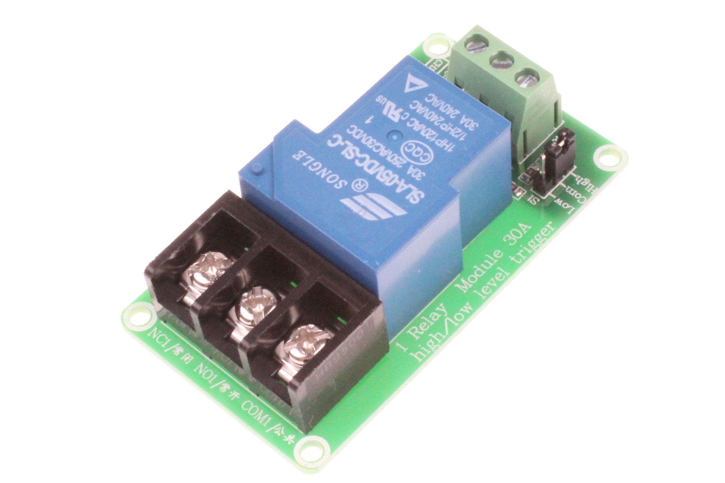 Snapklik.com : NOYITO 30A 1-Channel Relay Module High Low Level Trigger