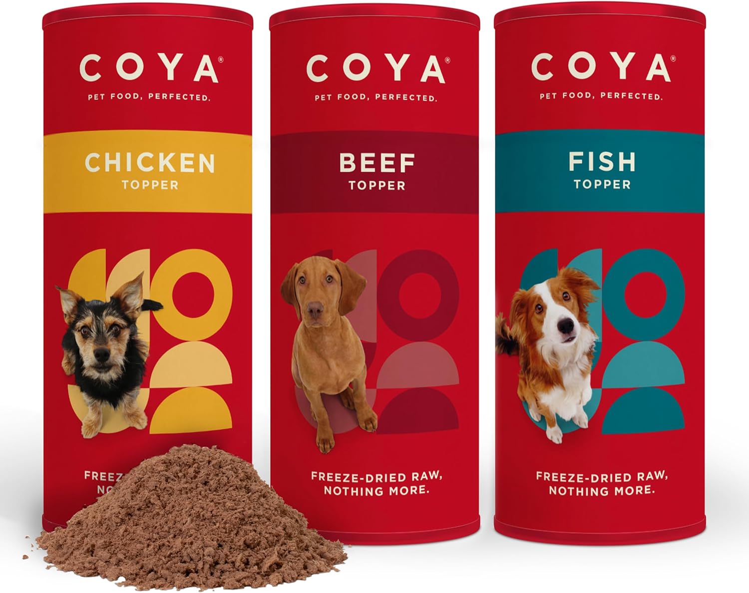 COYA Dog Food Topper Variety Pack (3 x 50g) 1 Tubes Of Each Flavour ...