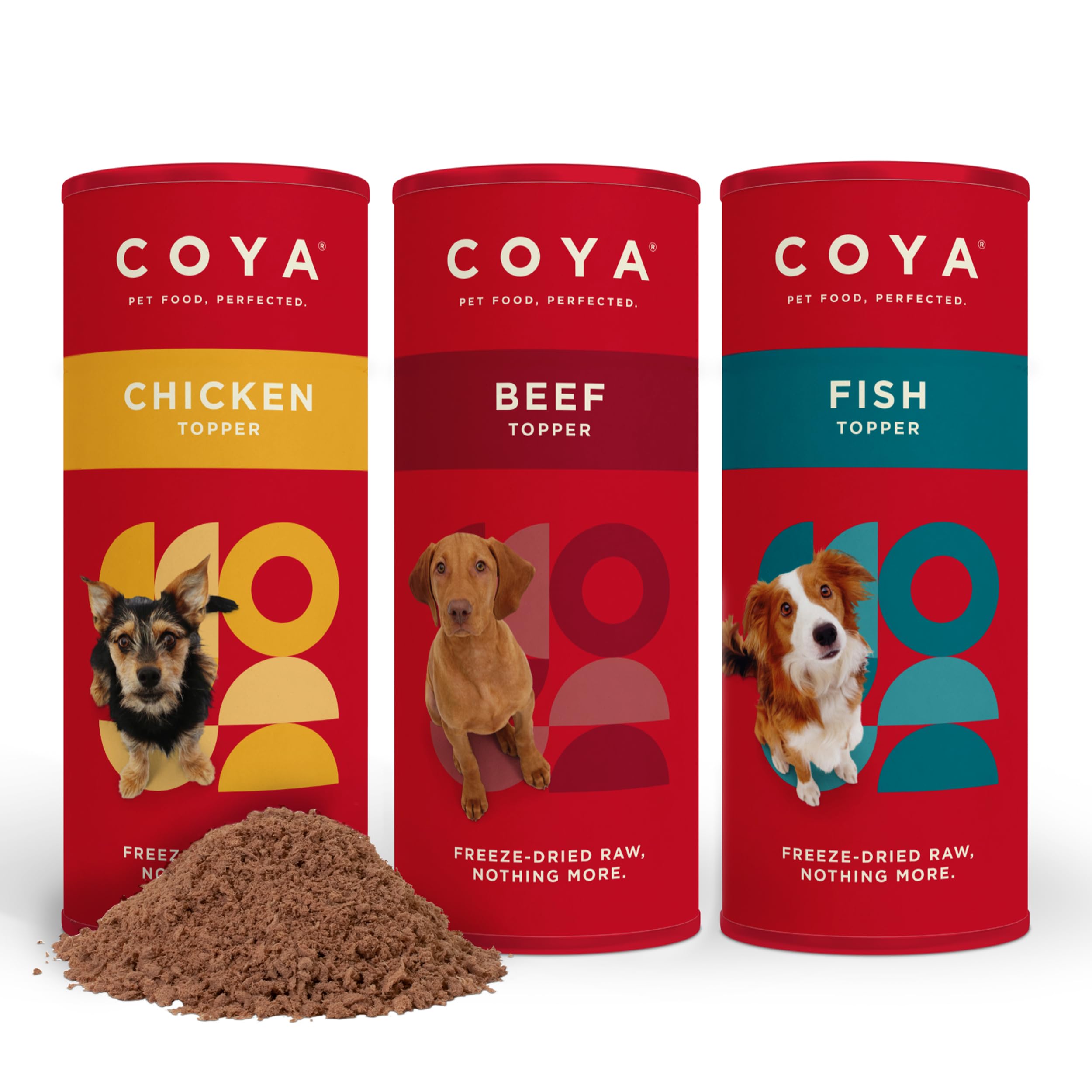 COYA Dog Food Topper Variety Pack (3 x 50g) 1 Tubes Of Each Flavour ...
