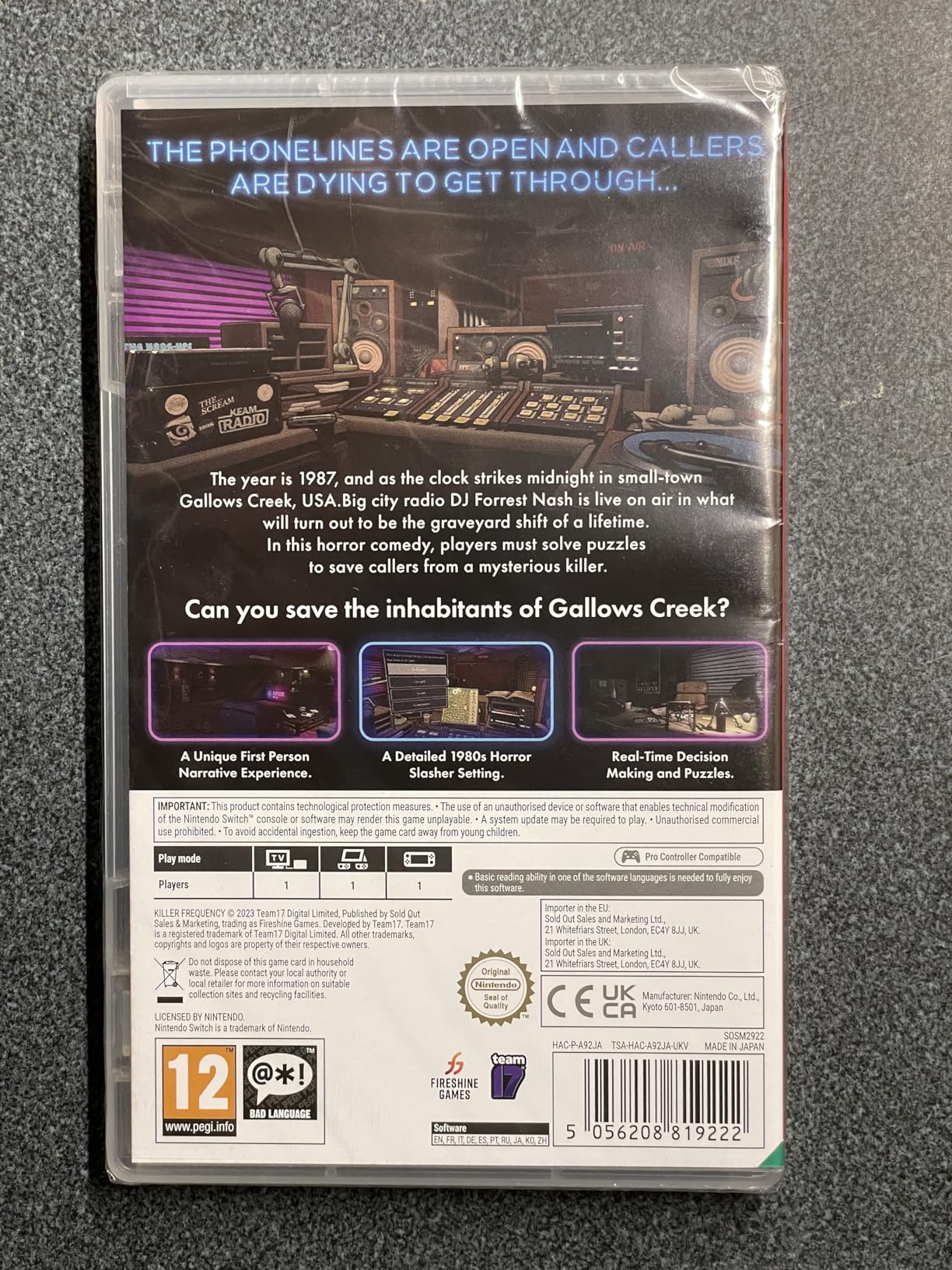 Killer Frequency (Nintendo Switch) : Amazon.co.uk: PC & Video Games