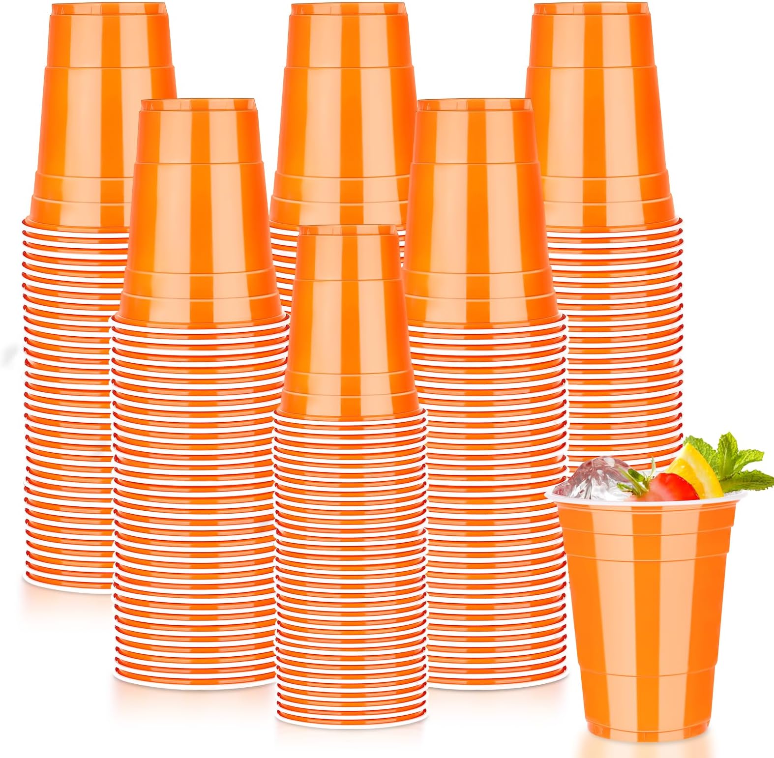 Amazon.com: Bokon Drinking Cup, 200 Pcs Plastic Cups 16 oz, Stackable ...