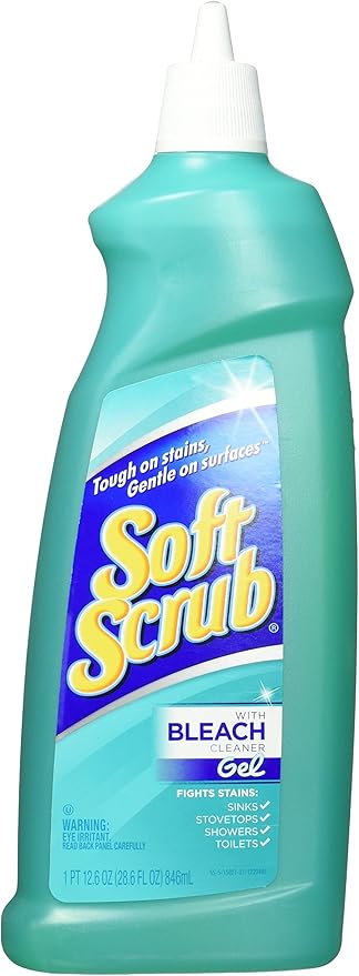 Amazon.com: Soft Scrub Soft Scrub Gel Cleanser with Bleach -12.6 Fl Oz ...