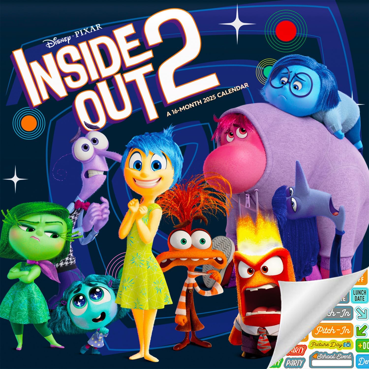 Amazon.com: Disney Inside Out Calendar 2025 - Deluxe 2025 Inside Out ...