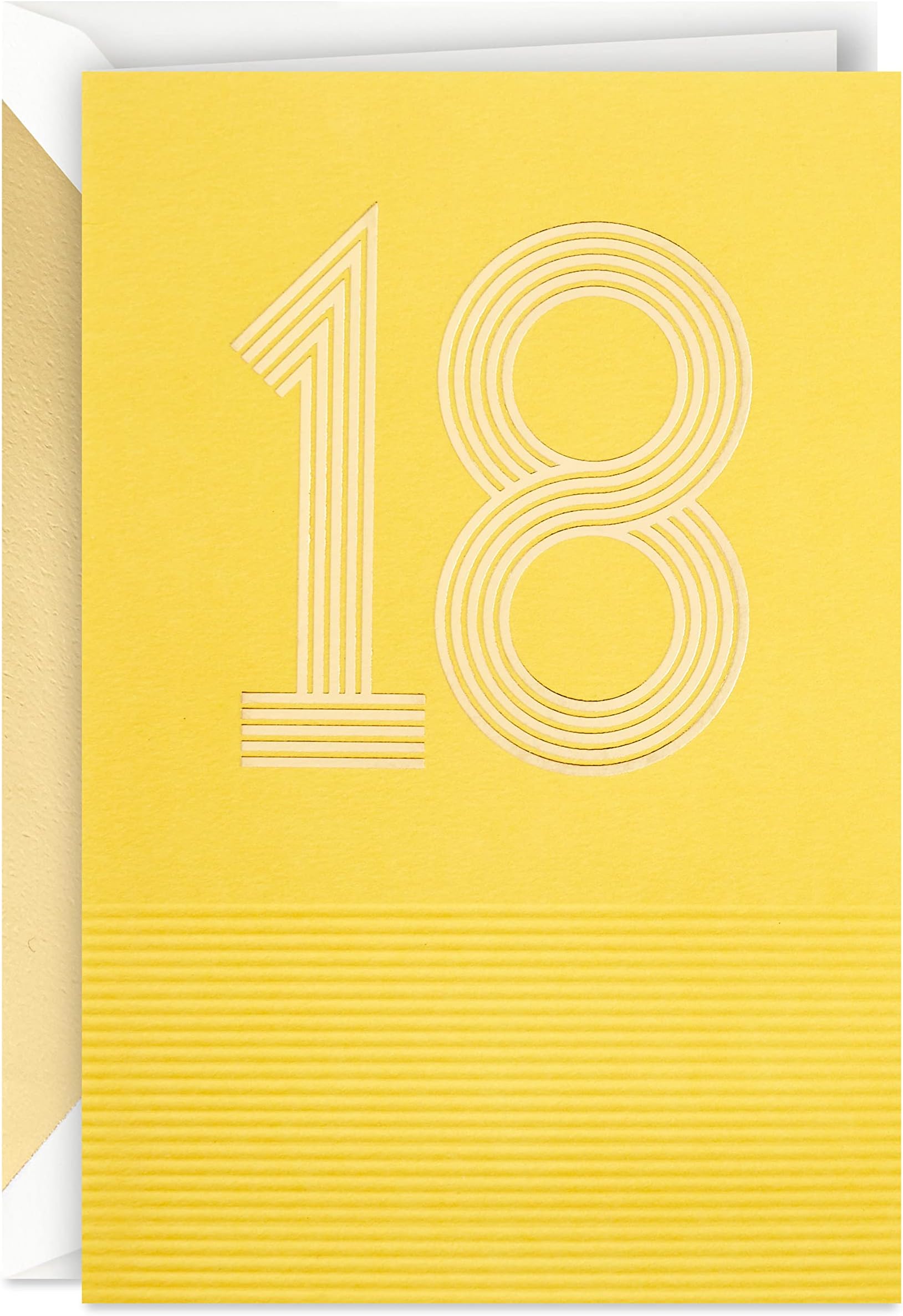 Amazon.com : Hallmark Signature 18th Birthday Card (Wishing You ...