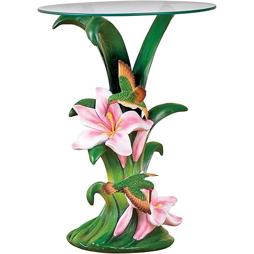 Amazon.com: Collections Etc Hummingbird Decor Sculpted Accent Table ...