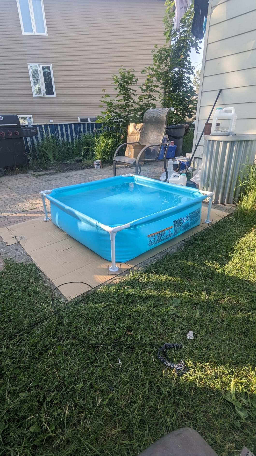 Intex 4 Foot x 12 Inch Miniature Durable Vinyl Outdoor above Ground ...