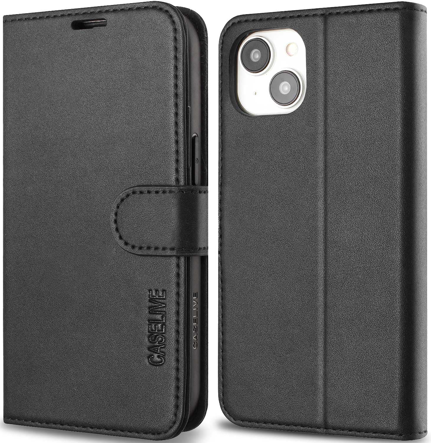 Amazon.com: CASELIVE Design for iPhone 13/14 Wallet Case with Card ...