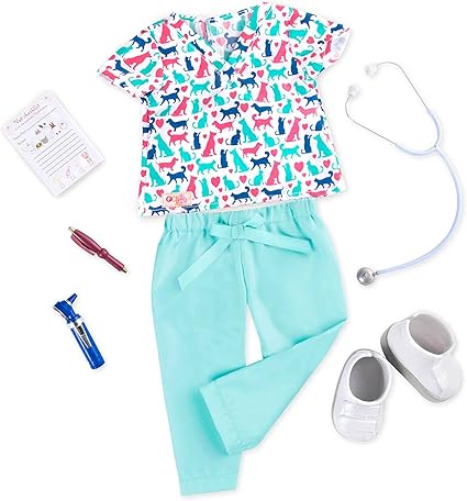 Our Generation Dolls Clothes - Healthy Paws Vet Uniform - Scrubs for ...