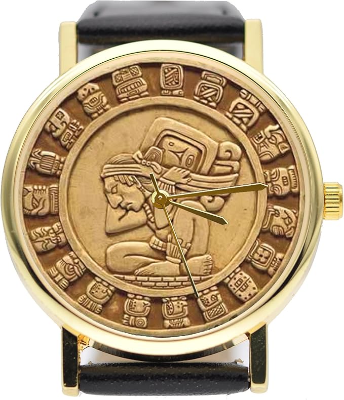 Reloj de Estilo Vintage con Calendario Maya. : Amazon.es: Relojes