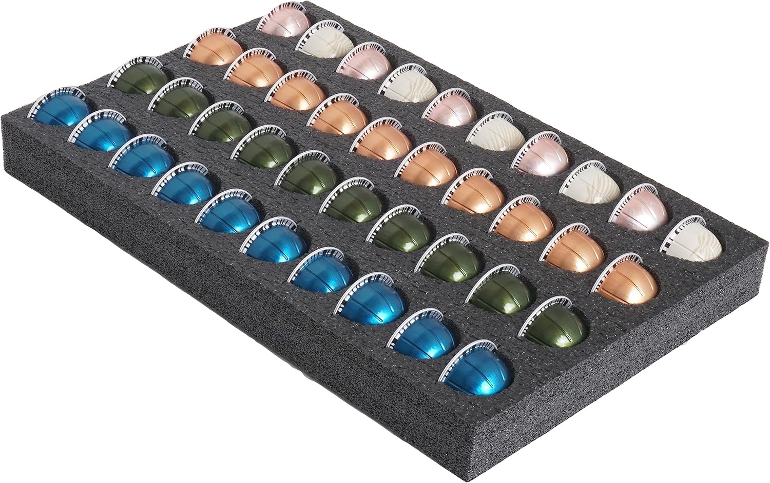Amazon.com: Case Club Organizer Foam fits Nespresso VertuoLine Capsules ...