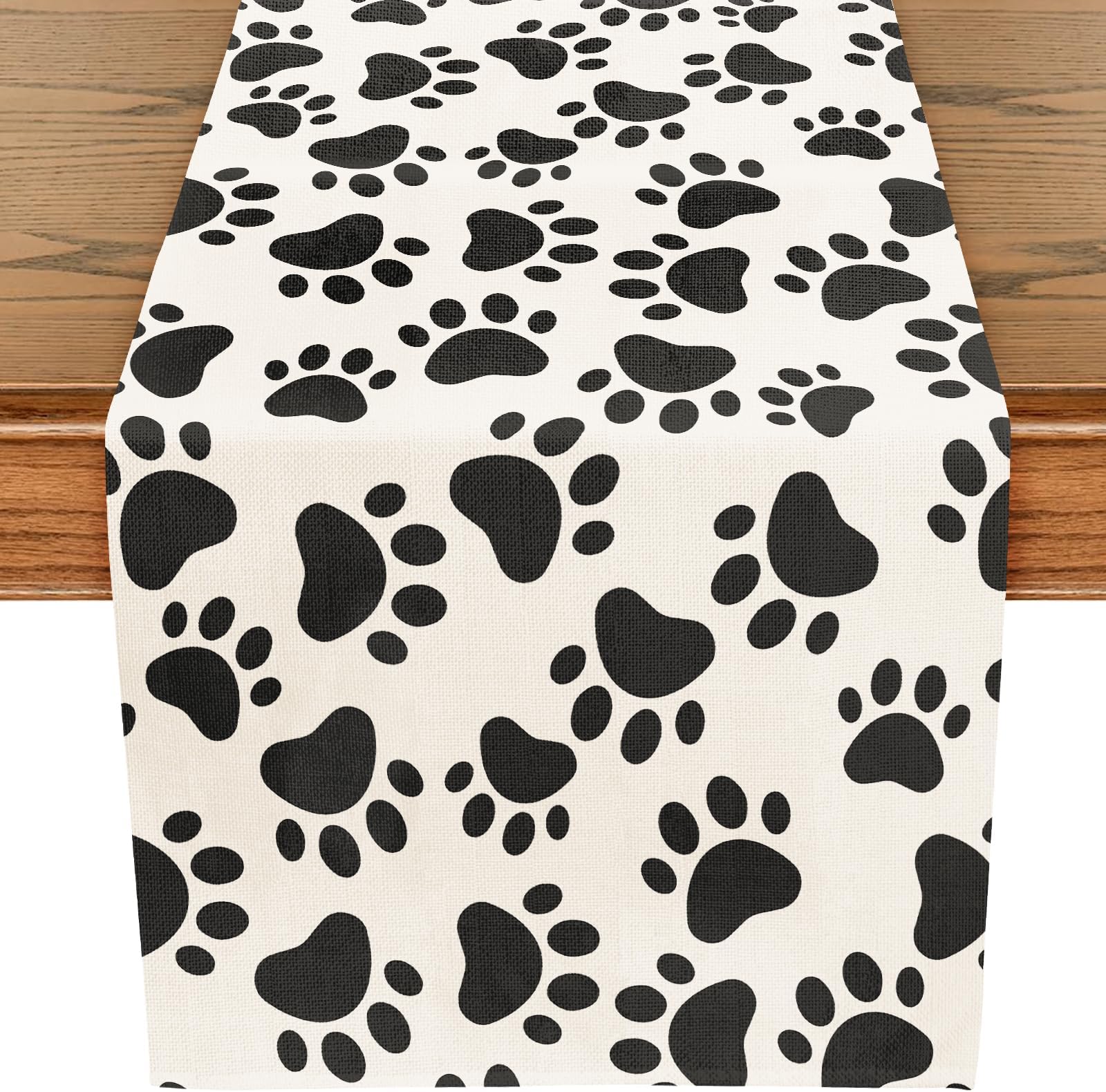 Amazon.com: WRAPAHOLIC Dog Paw Print Table Runner - 13 x 72 Inch ...