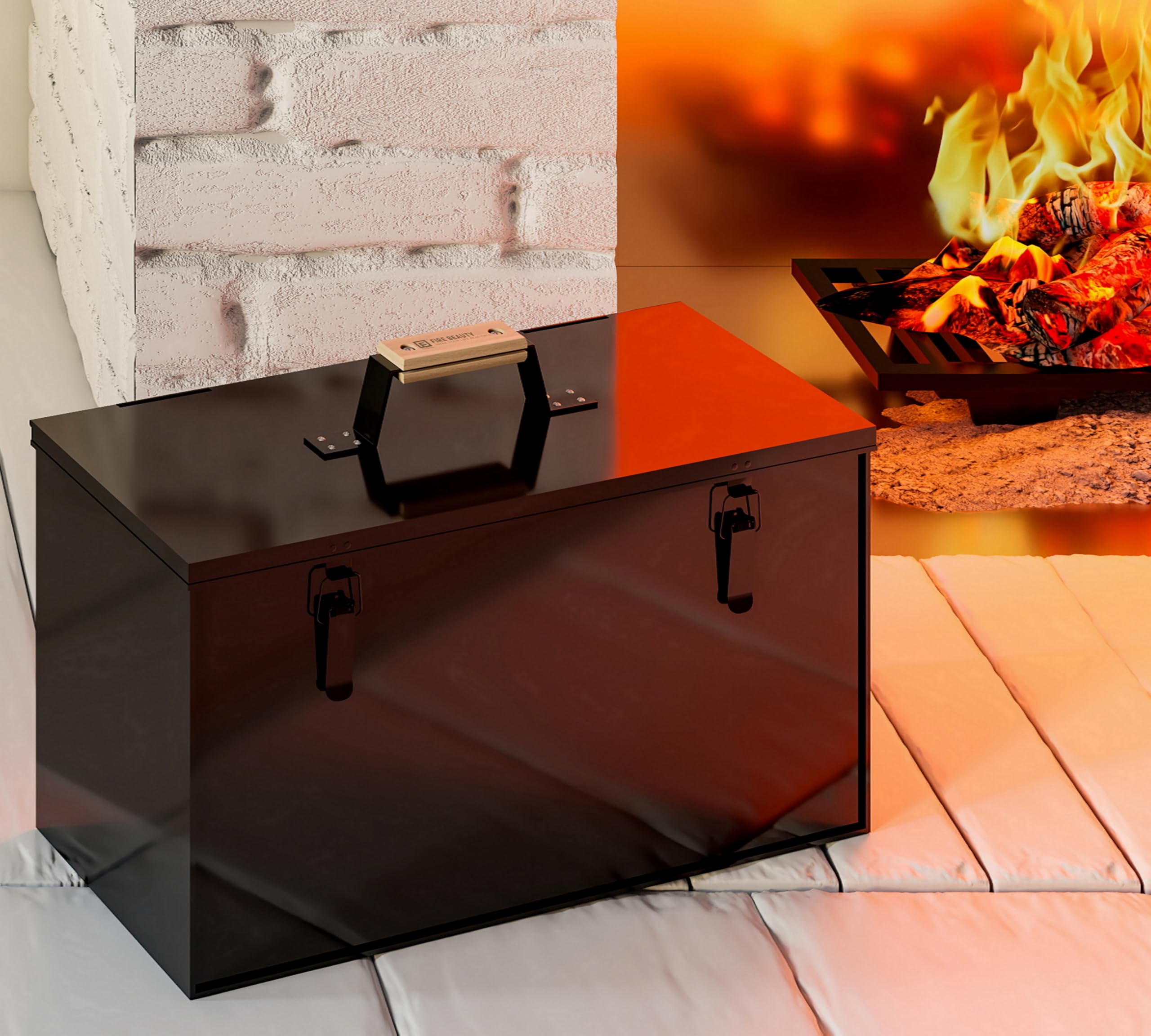 Amazon.com: Fire Beauty Fireside Ash Carrier,Metal Ash Storage Box,4 ...