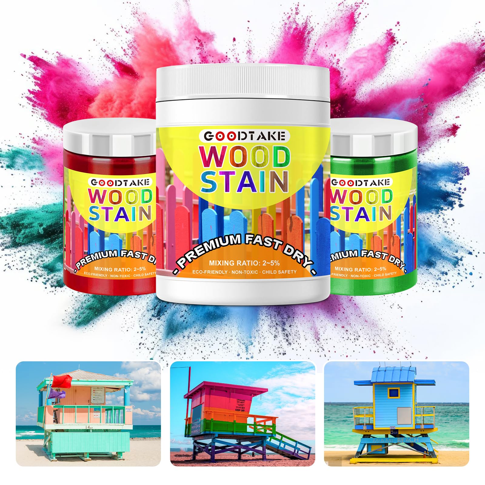 Snapklik.com : GOODTAKE Red Dye Wood Stain, Wood Dye Stain That Makes ...