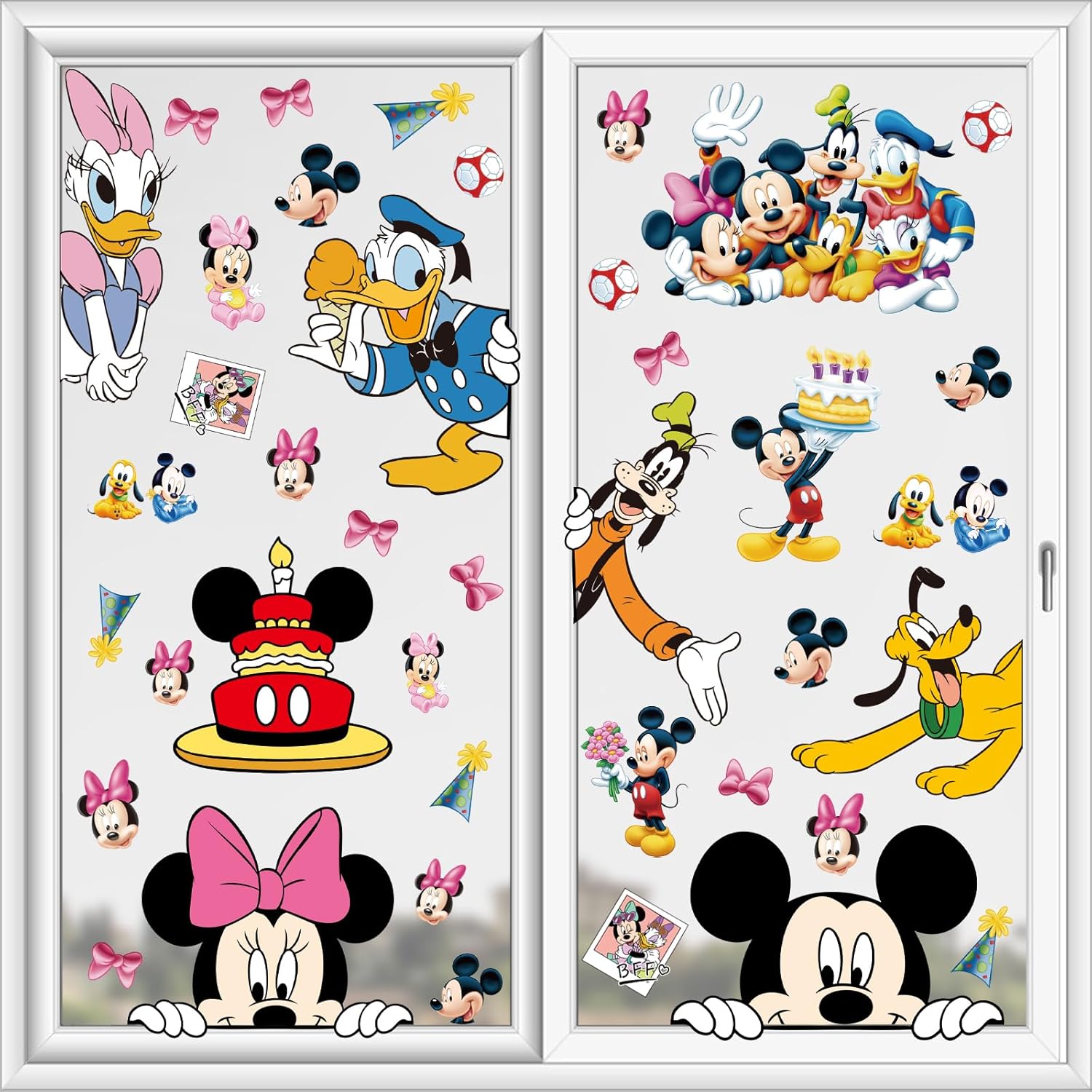 Amazon.com: Gzkkkkx Cartoon Window Clings Decals,Party Removable ...