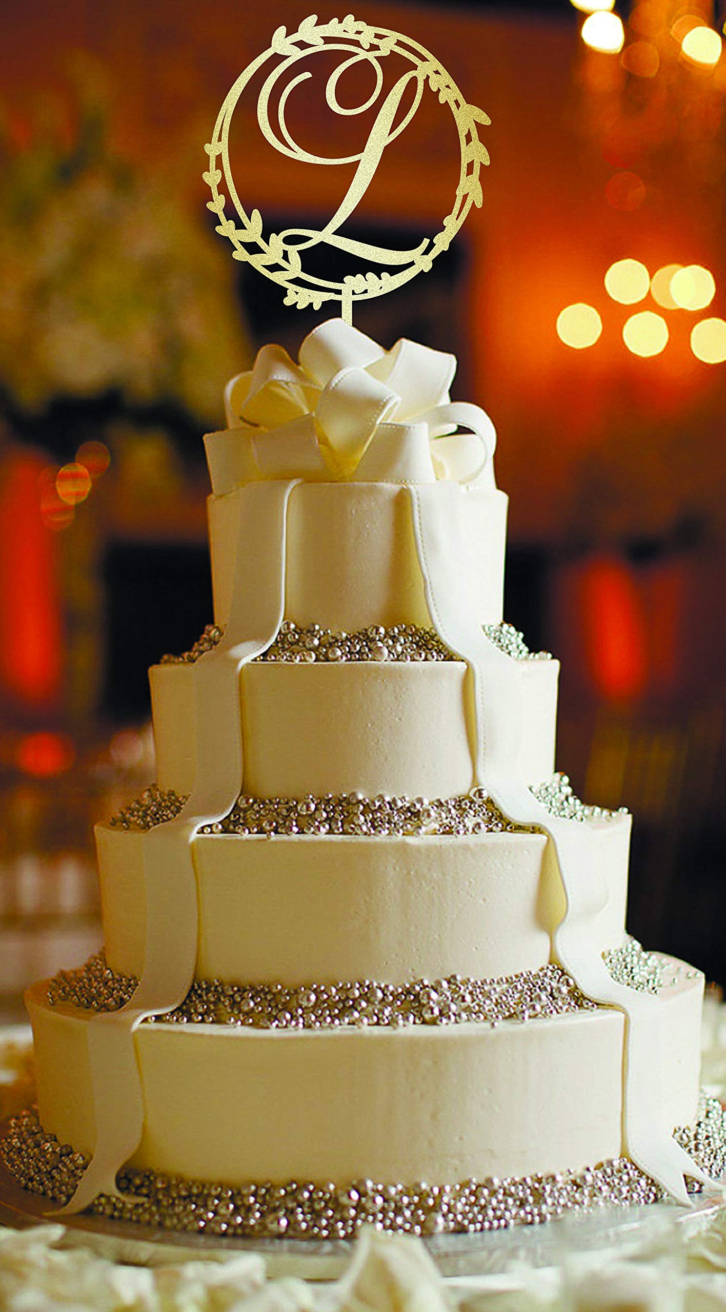 Buy L Cake Topper L Initial Cake Topper Letter Cake Topper Monogram ...