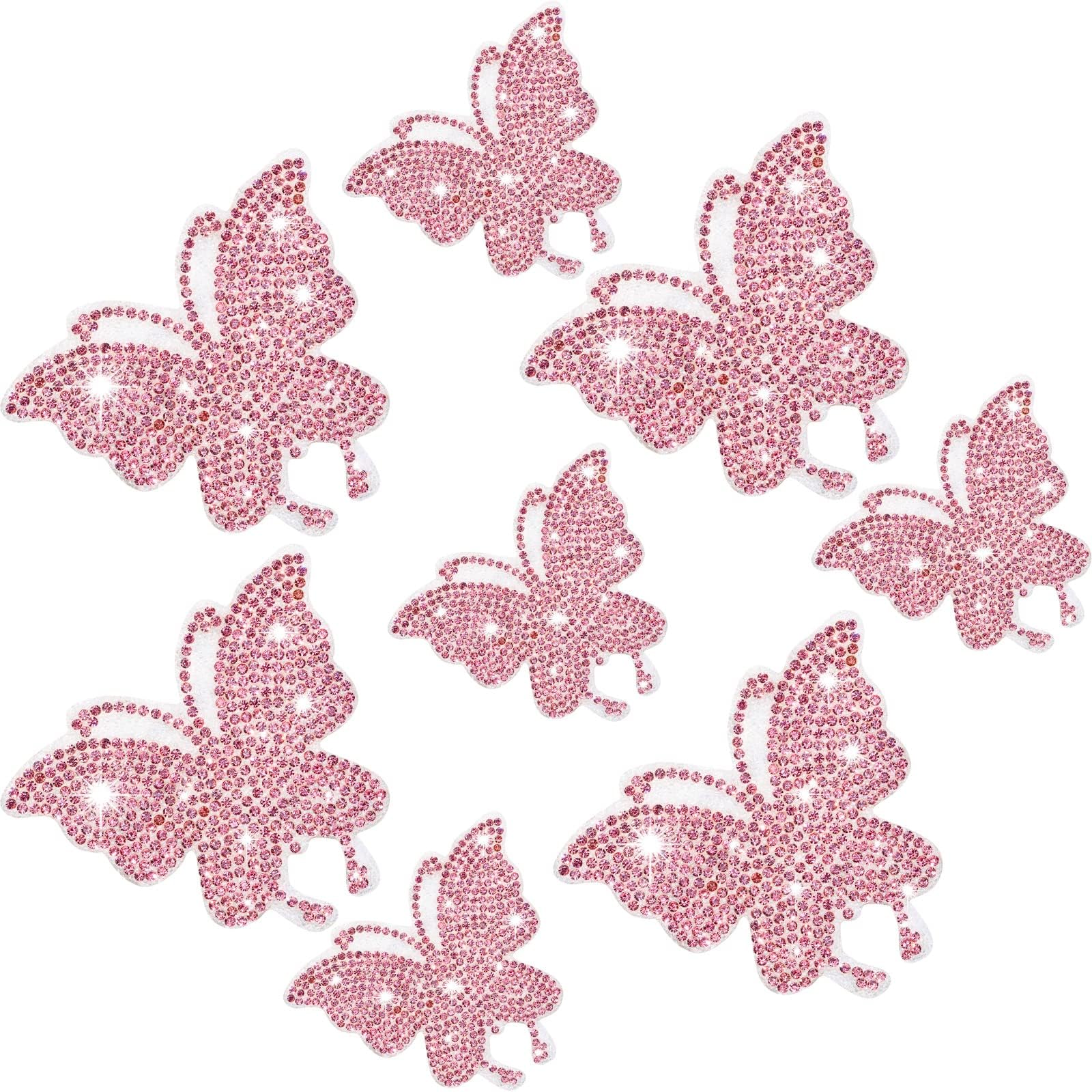 Amazon.com - 8 Pcs Rhinestone Butterfly Stickers Bling Crystal ...