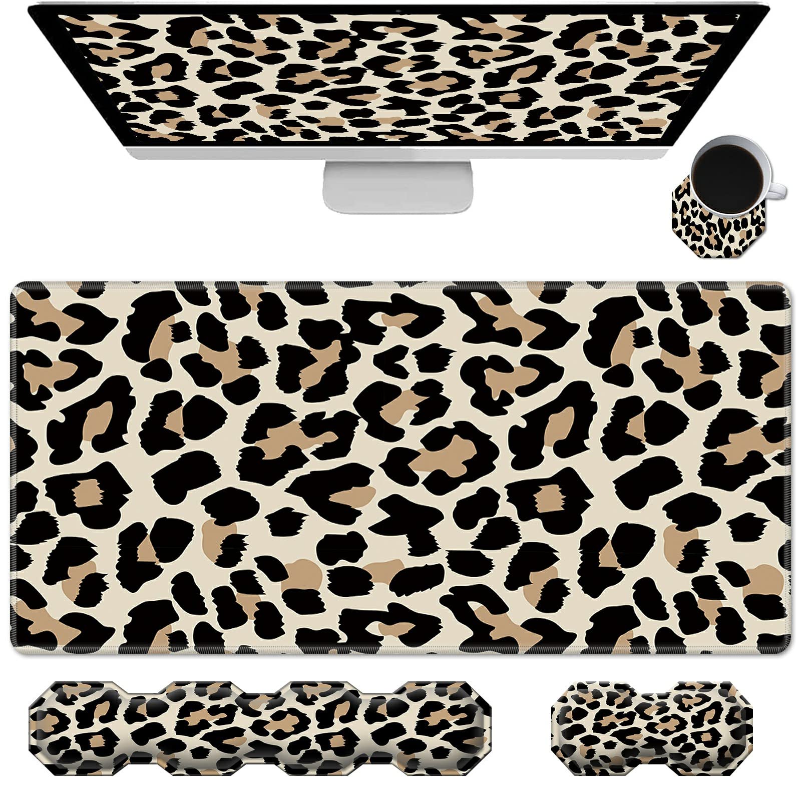 Amazon.com : Gaming Mouse Pad Wrist Support & Desk Mat(35.4" x 15.7 ...