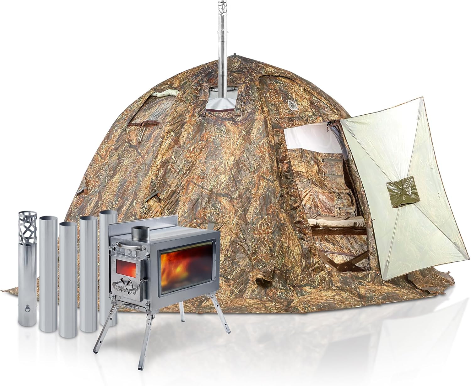 Amazon.com : Russian-Bear Hot Tent with Stove Jack for 5 People All ...