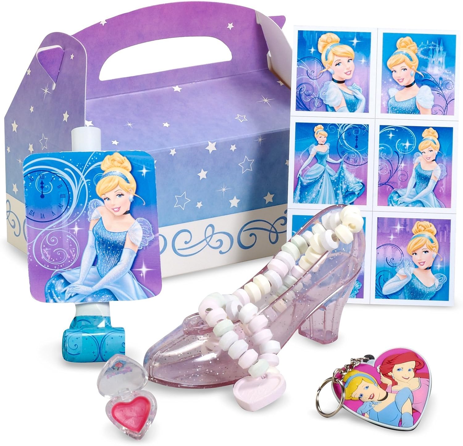 Amazon.com: Hallmark Disney Cinderella Sparkle Party Favor Box : Home ...