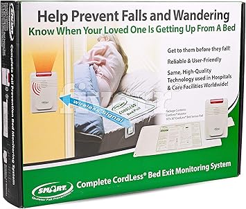 Amazon.com: Smart Caregiver Corporation Cordless Bed Exit Monitoring ...