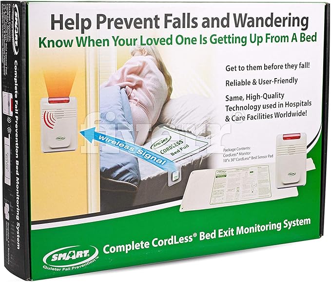 Amazon.com: Smart Caregiver Corporation Cordless Bed Exit Monitoring ...