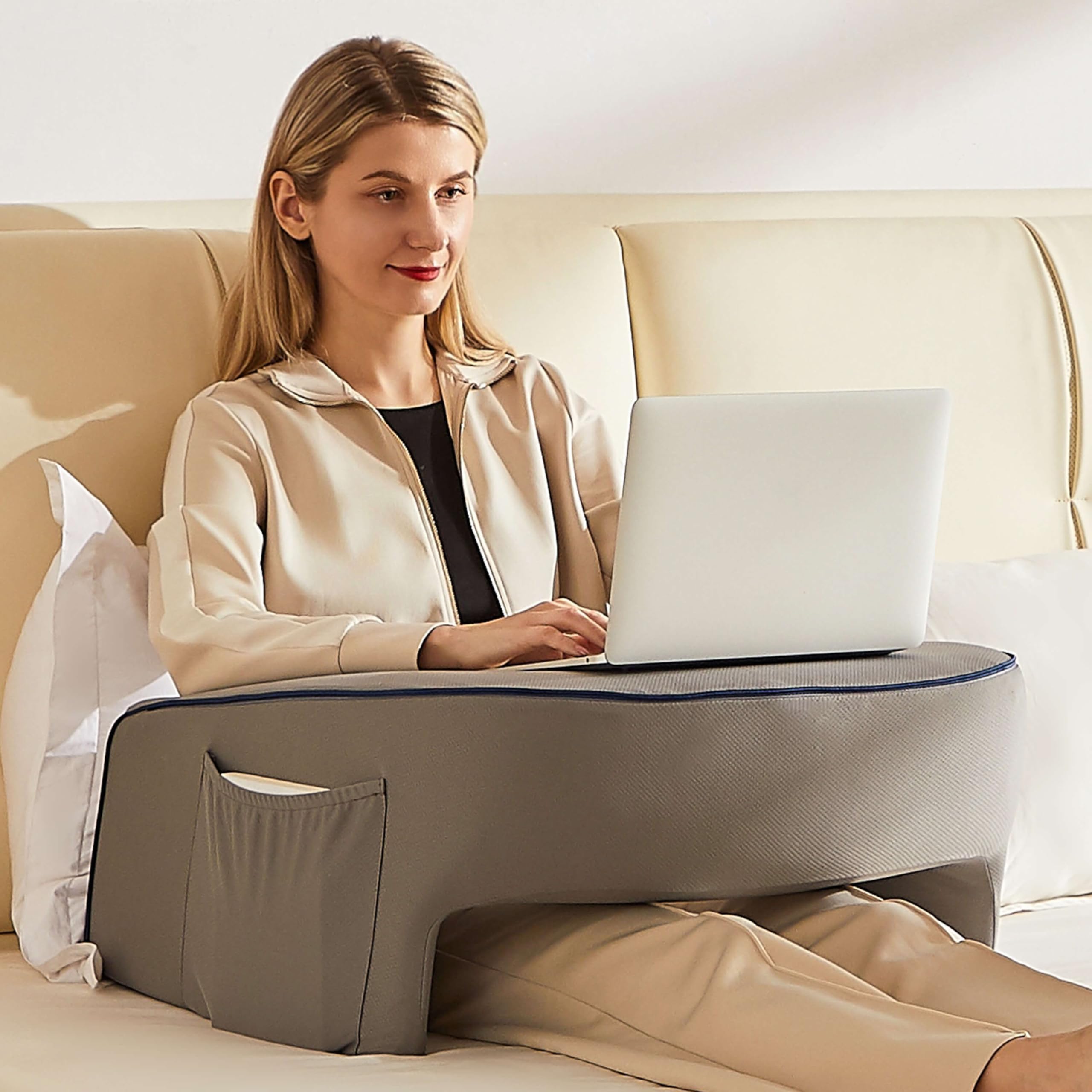 Amazon.com: cooloo8 Soft Lap Desk Pillow for Adult, Extra Large Reading ...