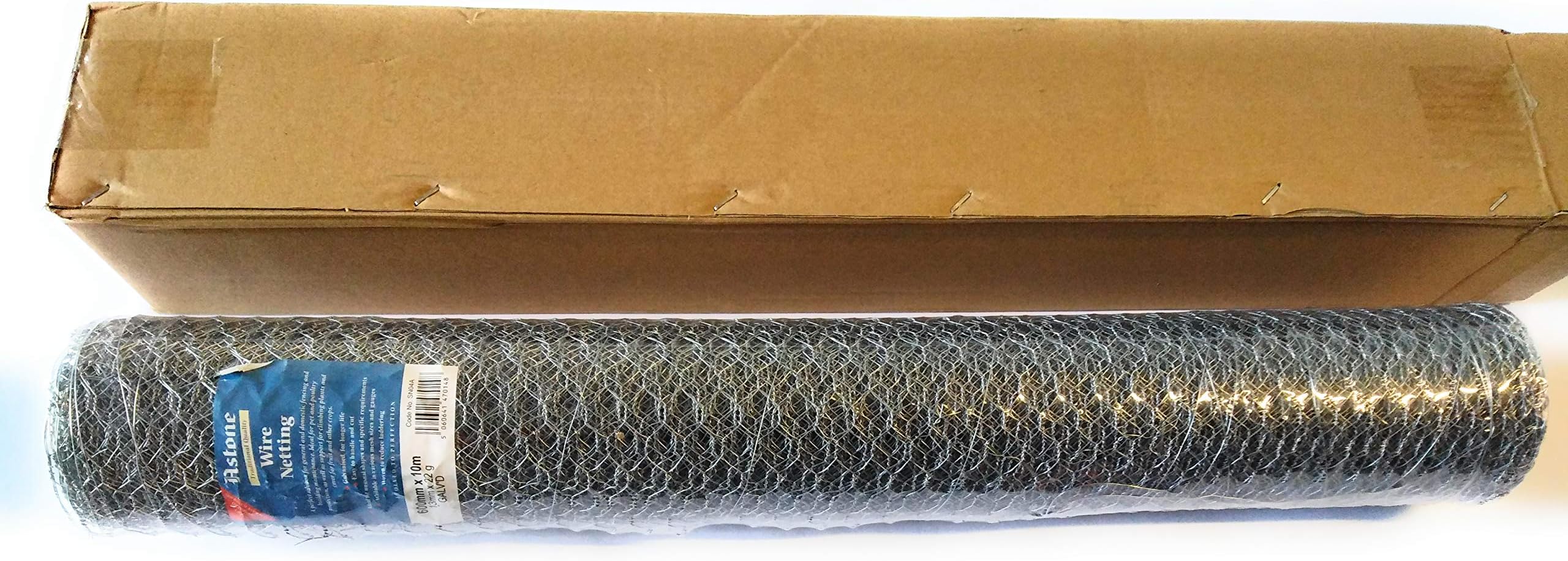 Astone heavy duty galvanised chicken wire netting roll: 900mm wide, 10m ...