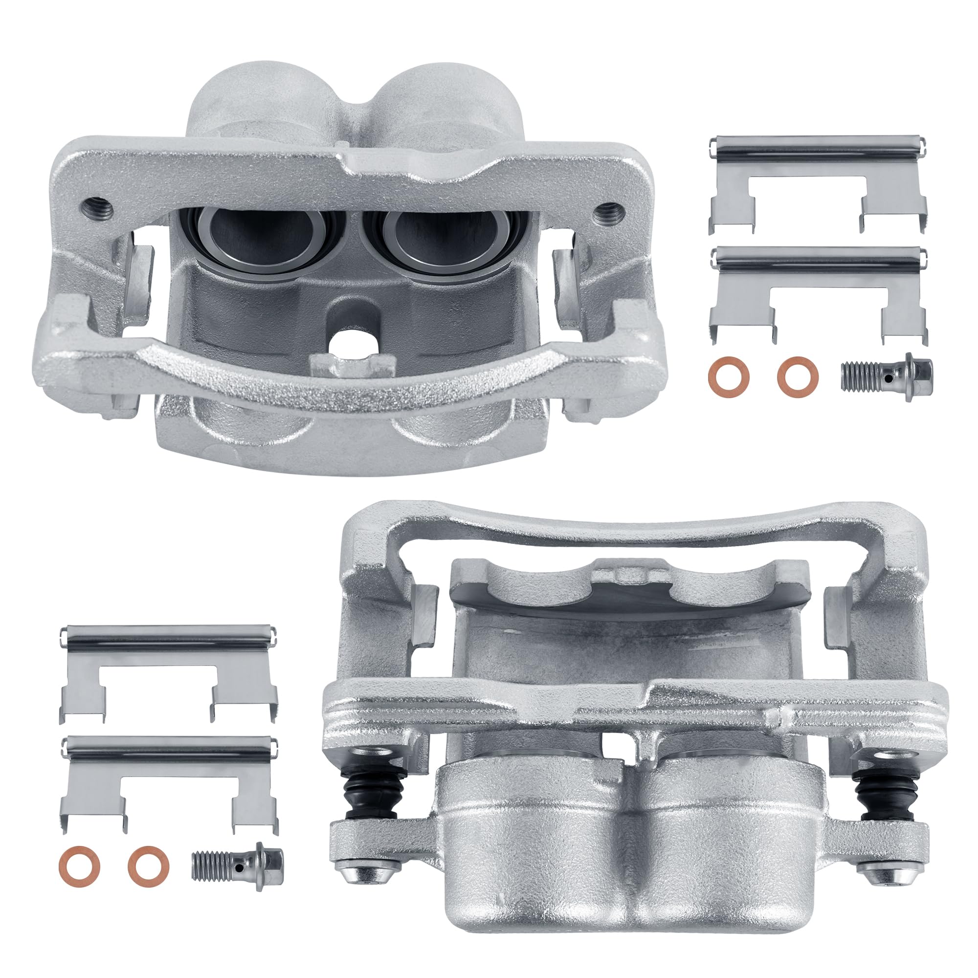 Snapklik.com : EVERESTWAY Pair Front Disc Brake Calipers Assembly