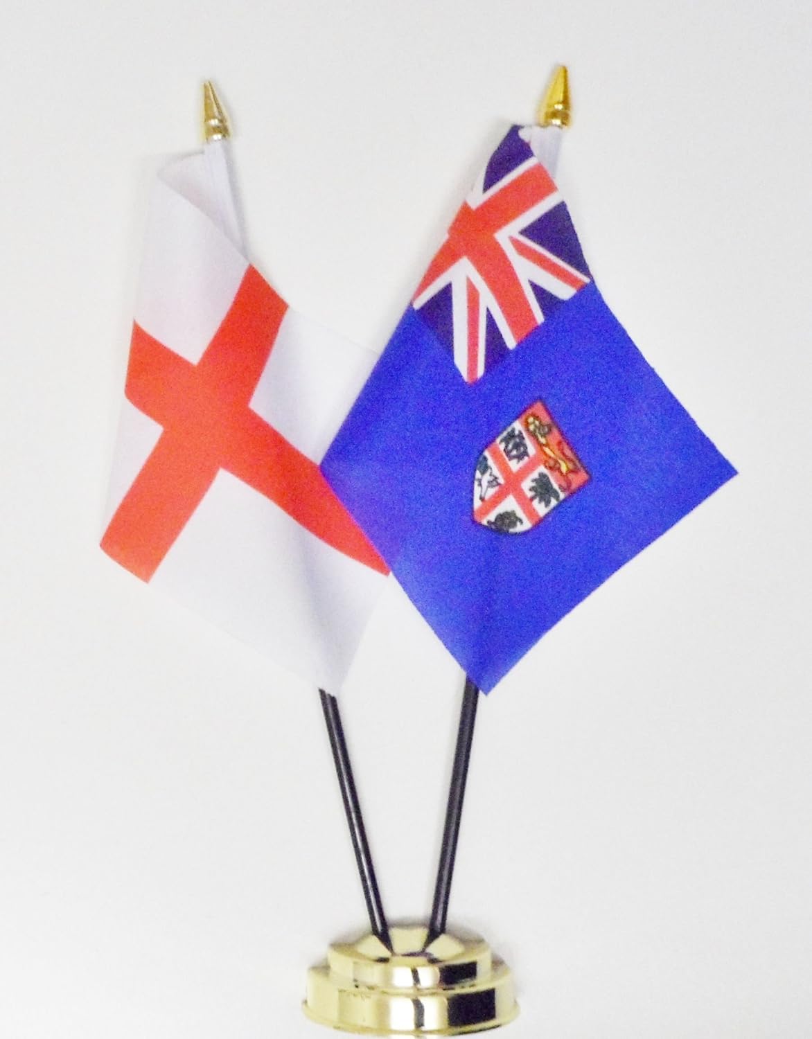 Amazon.com: England & Fiji Friendship Table Flag Display 25cm (10 ...