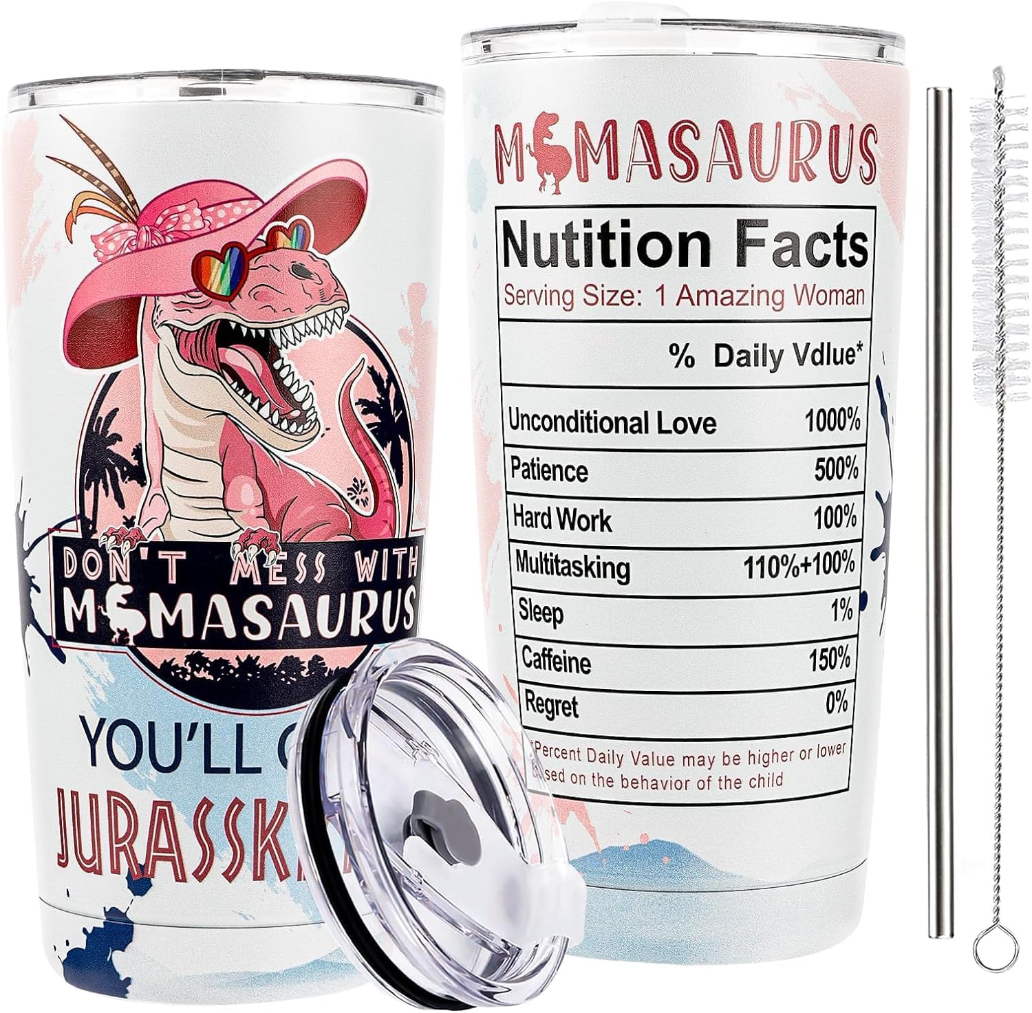 Amazon.com | Mamasaurus Tumbler Don't Mess with Mamasaurus You'll Get ...