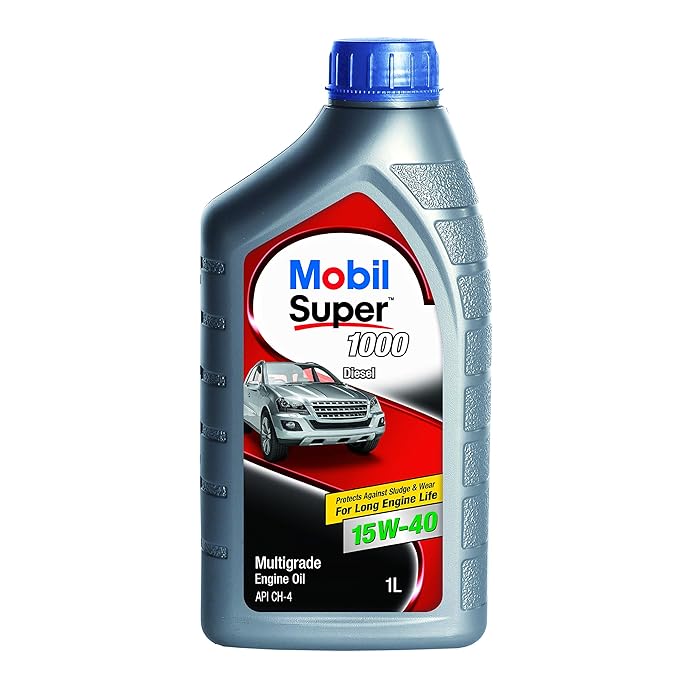 Buy Mobil Super 1000 Diesel 15W-40 API CH-4 Multigrade Engine Oil (1L ...