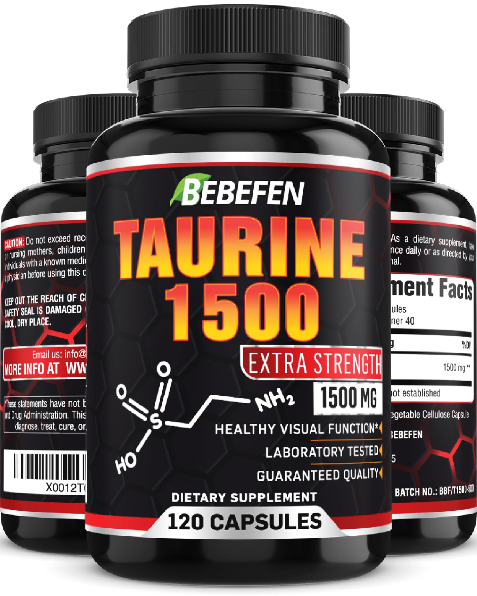 Taurine Capsule 1500mg - 120 Capsules : Amazon.com.au: Health ...