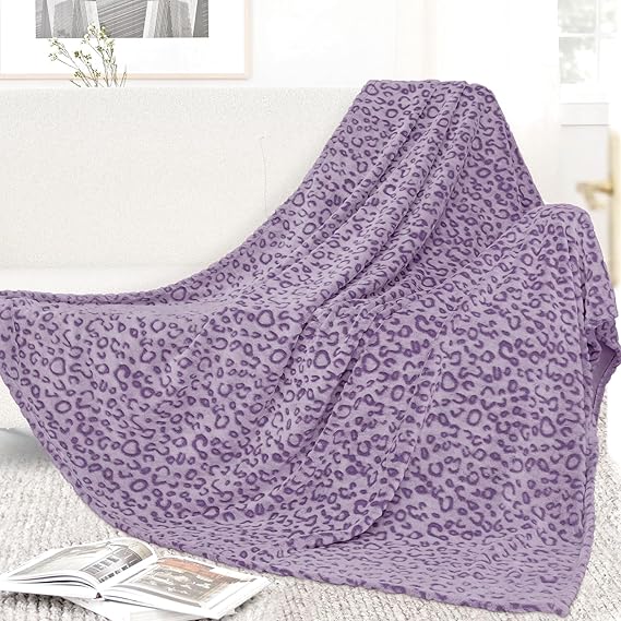 Amazon.com: Twin Size Blankets for Bed - Lightweight Purple Blanket ...