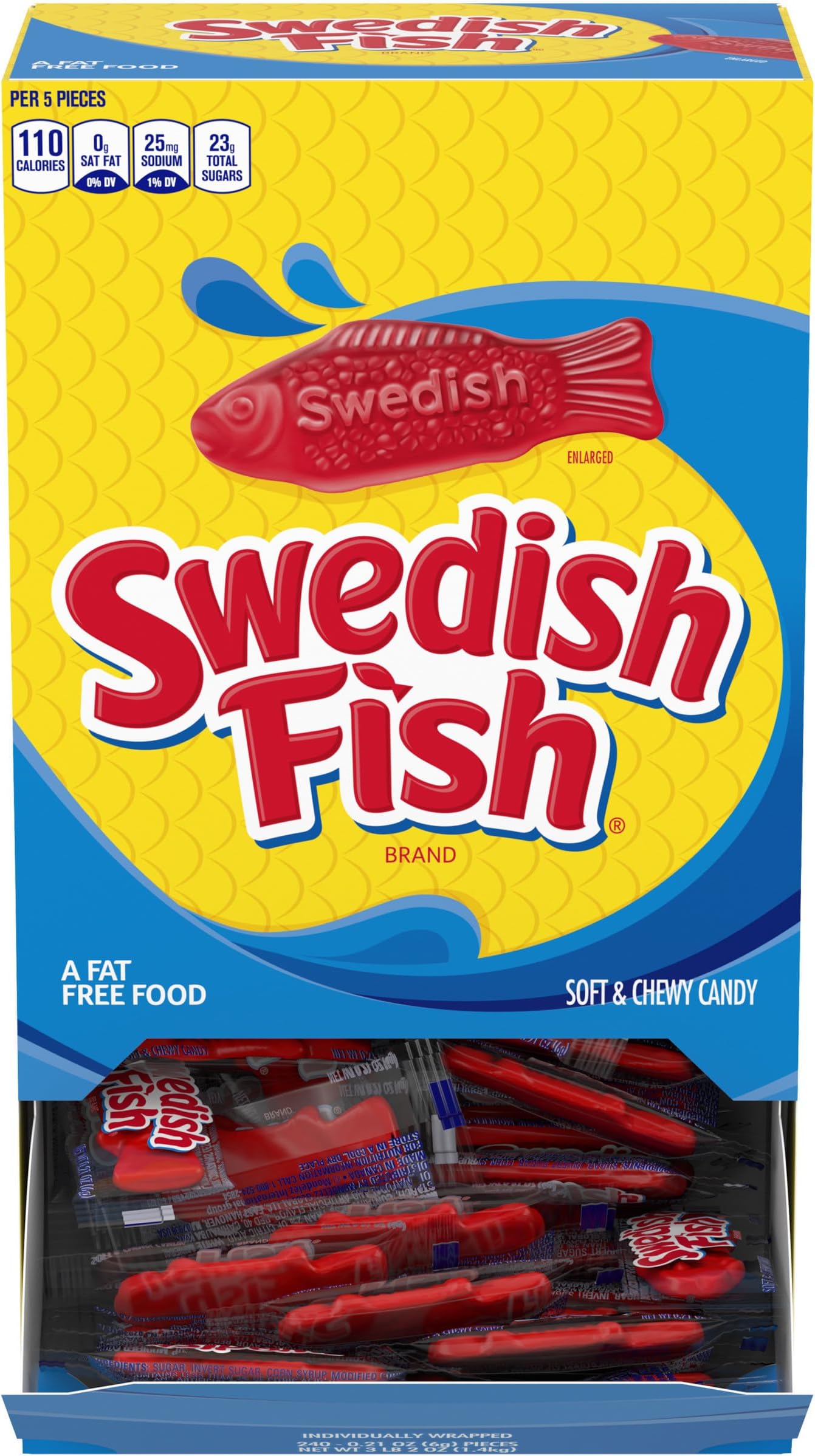 Amazon.com : Swedish Fish 43146 Grab-and-Go Candy Snacks in Reception ...