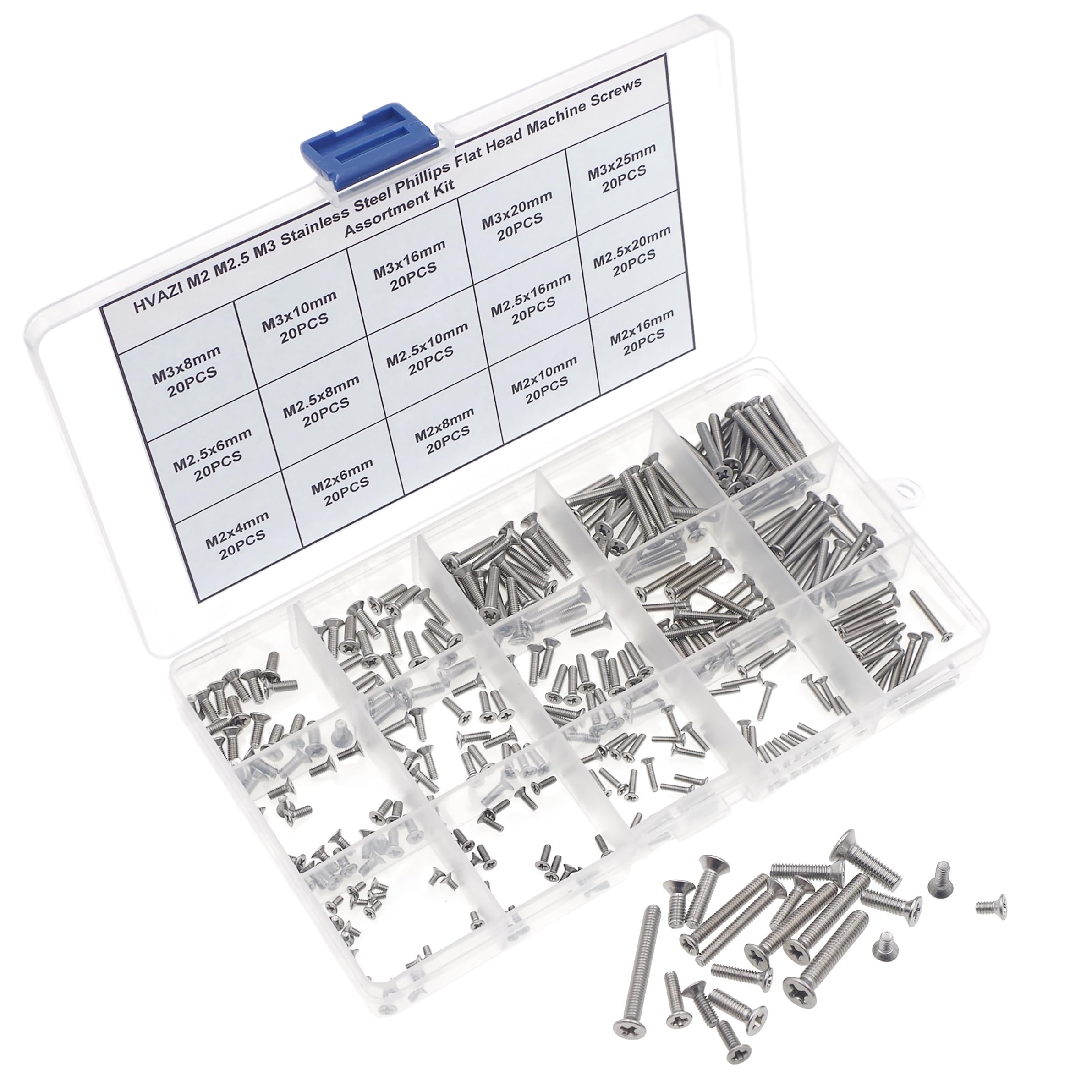 Snapklik.com : M2 M2.5 M3 Stainless Steel Phillips Flat Head Machine ...