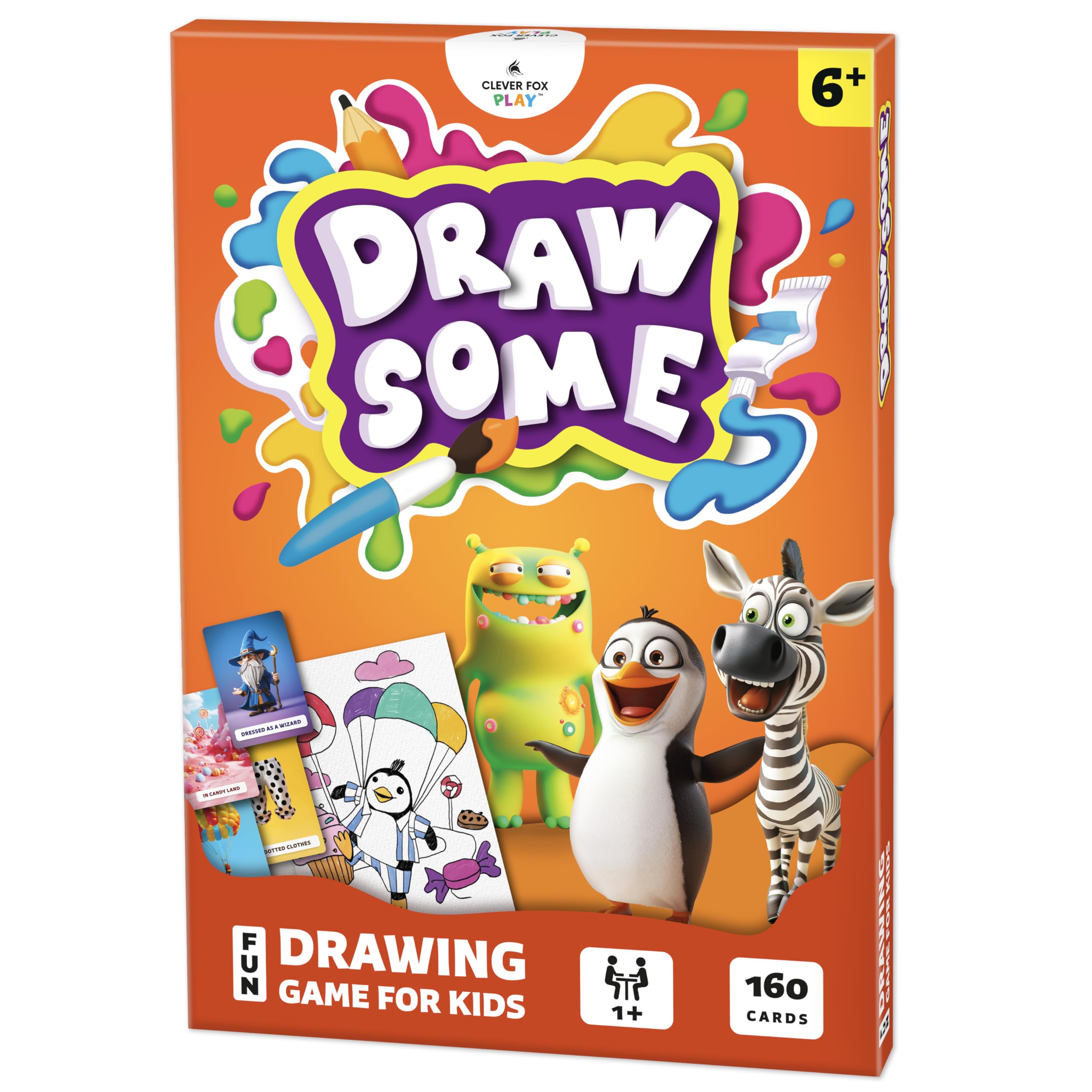 Amazon.com: Drawsome Drawing Game for Creative Kids – 160 Prompt Cards ...
