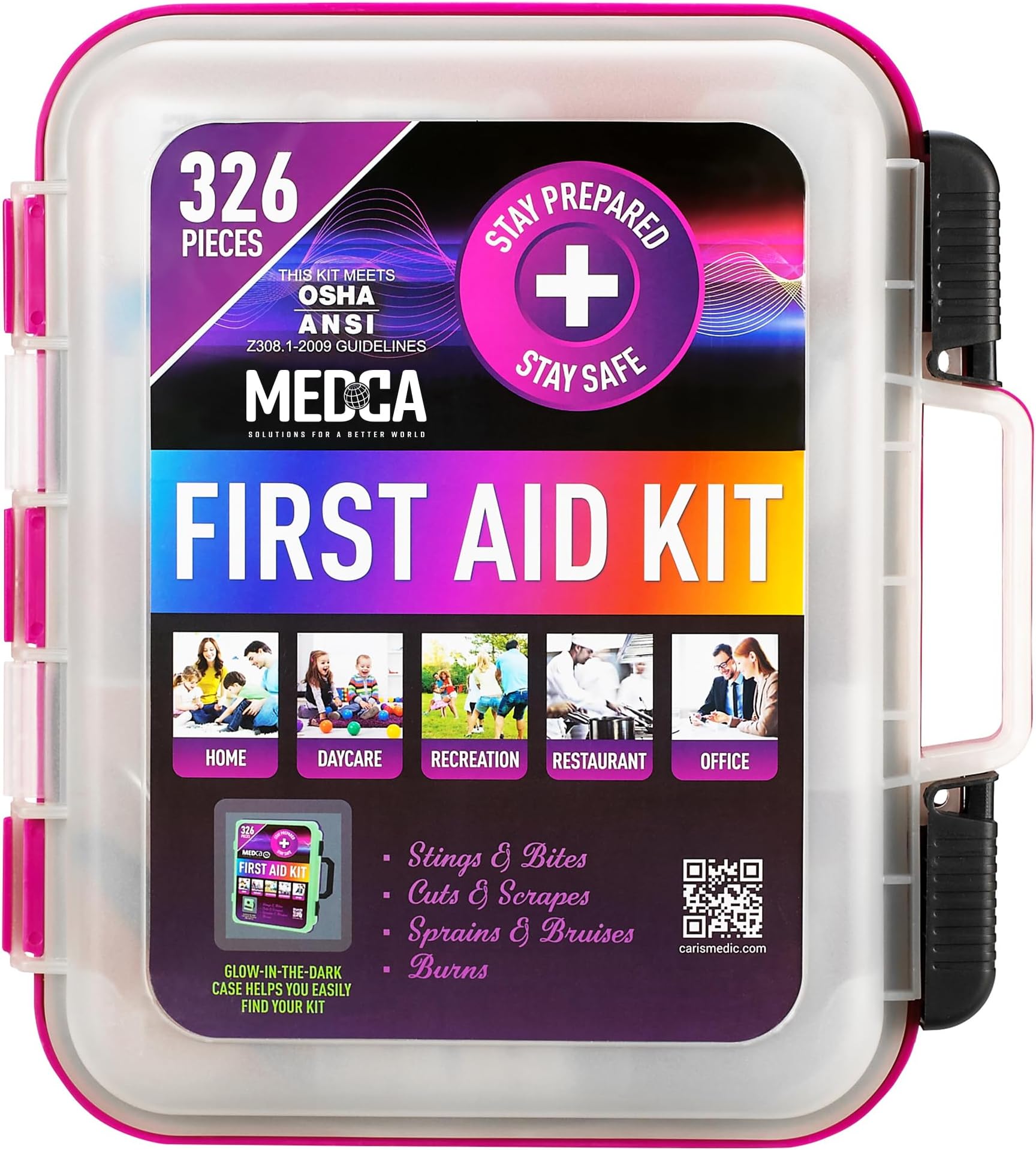 Amazon.com: RHINO RESCUE 350 Pieces OSHA All-Purpose First Aid Kit ...