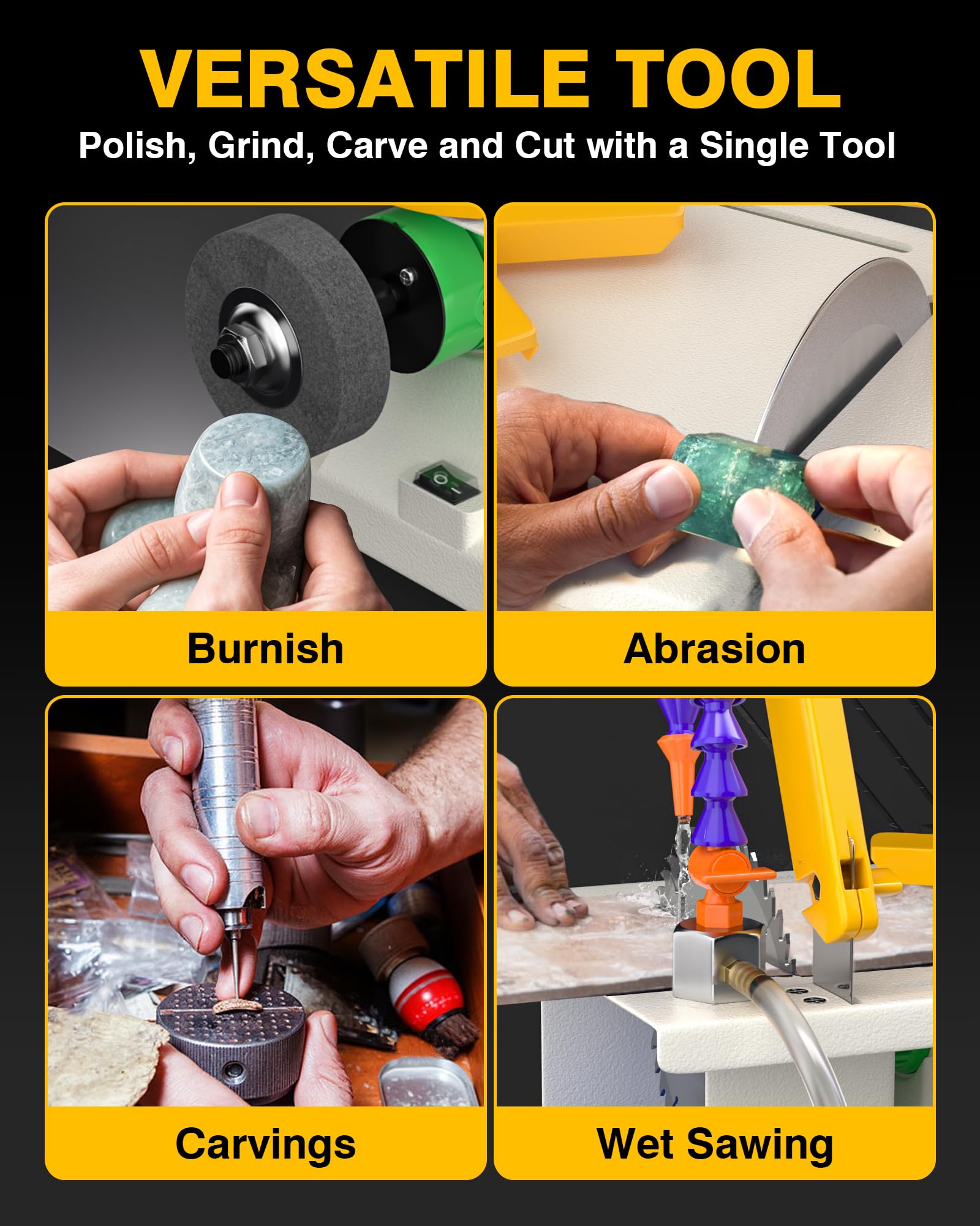 Snapklik.com : PYY Lapidary Saw - Jewelry Rock Saw w/Upgraded Diamond ...