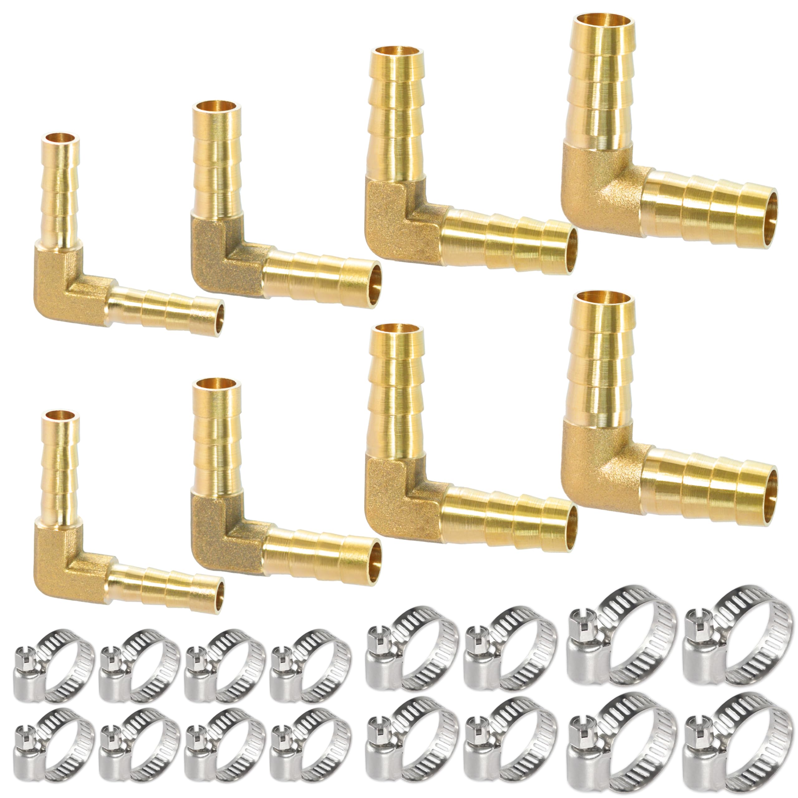 Snapklik.com : MSAEIQUN Brass Hose 90 Degree L Right Angle Elbow Barb 1 ...