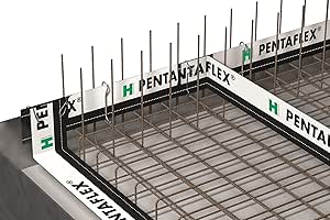 2 Meter Fugenblech PENTAFLEX KB, 167 x 2000 mm mit Normstrich inkl. 1 ...
