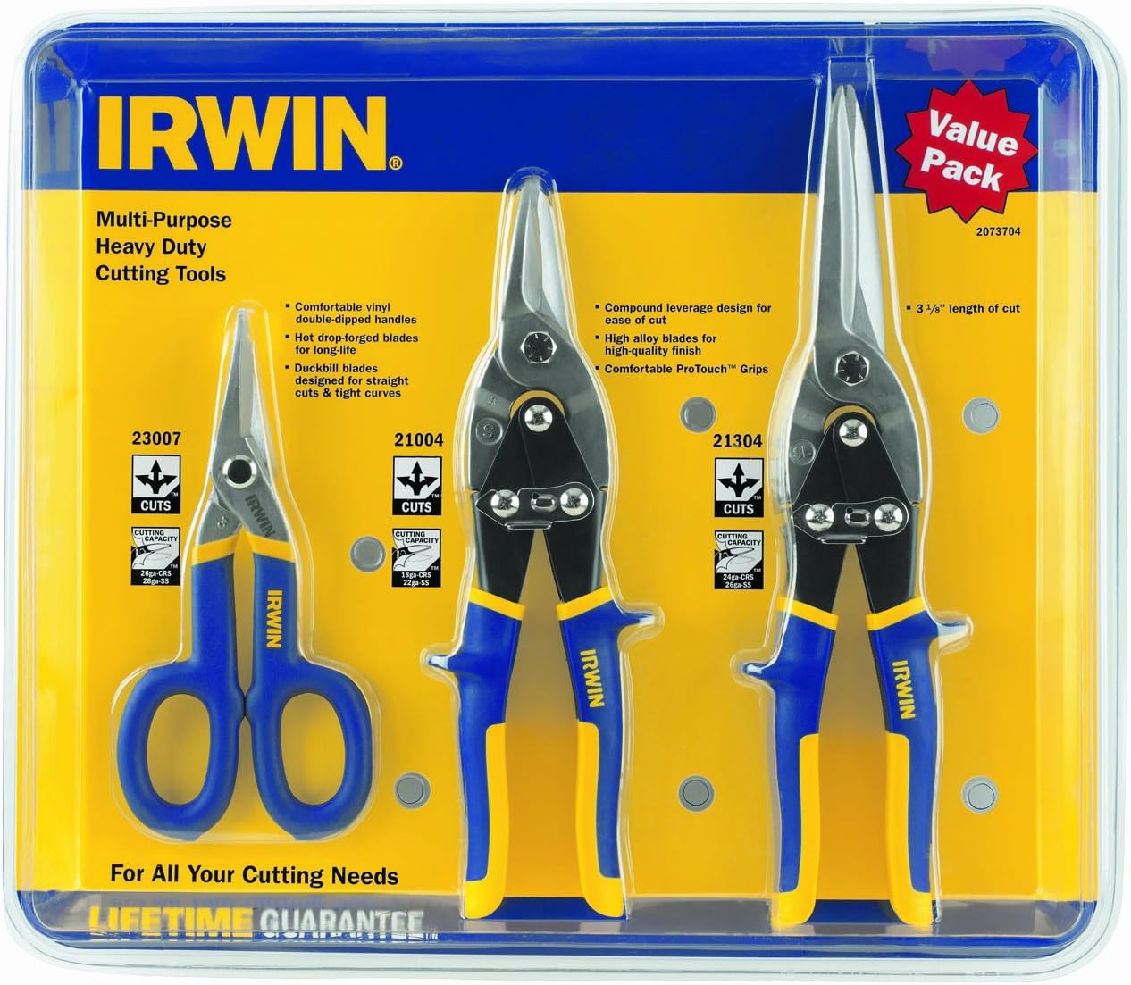 Irwin 2073704 Snips Set, 3-Piece : Amazon.ca: Tools & Home Improvement