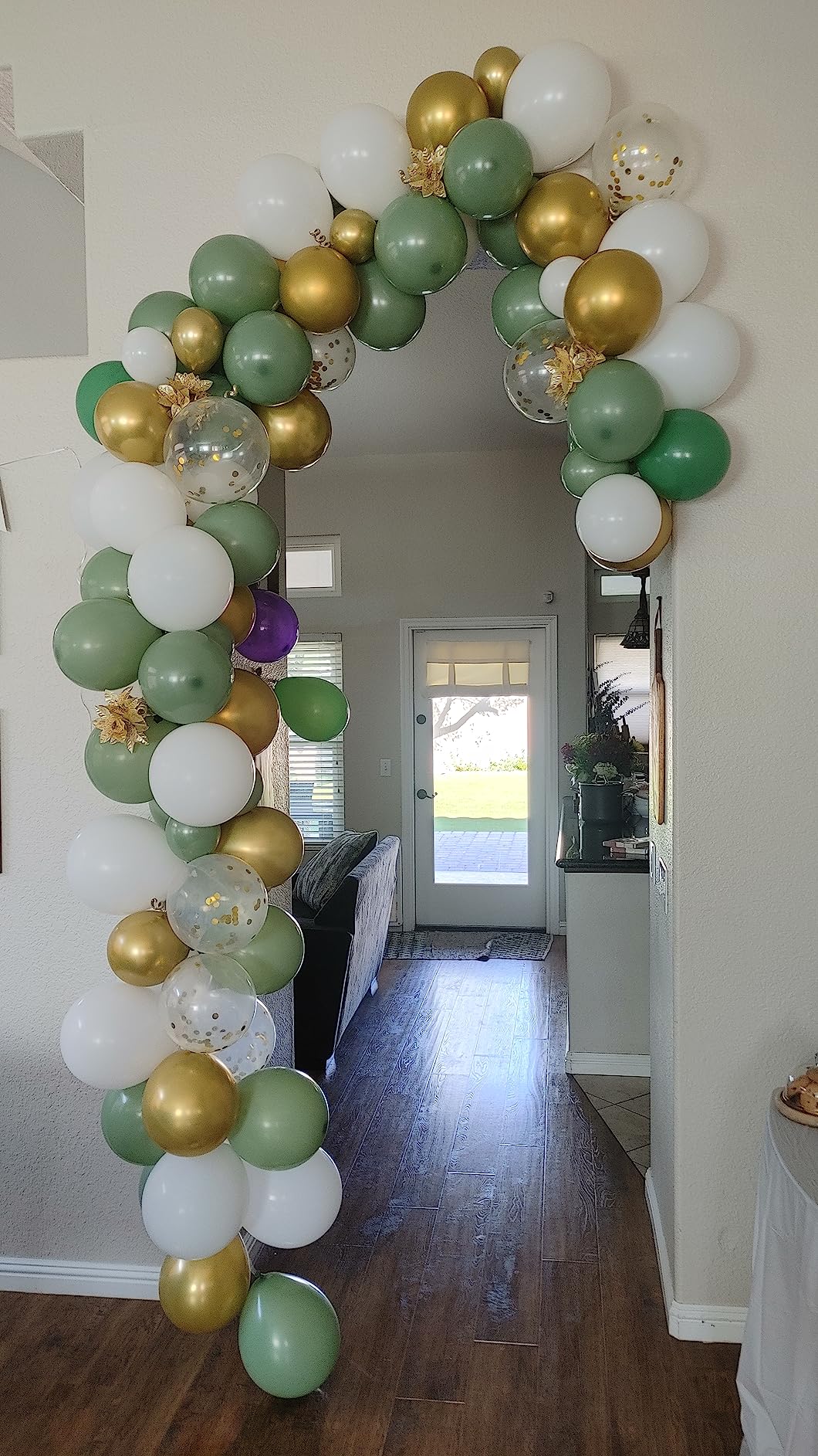 $4/mo - Finance 136PCS Dusty Green Blue Balloon Garland Arch Kit Green ...