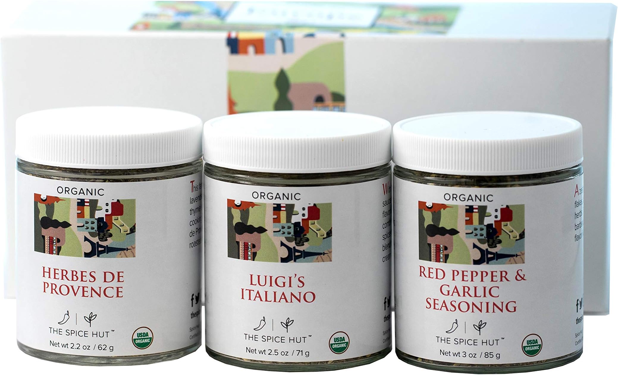 Amazon.com : Organic Herb Seasoning Collection - 3 Flavors of Europe ...